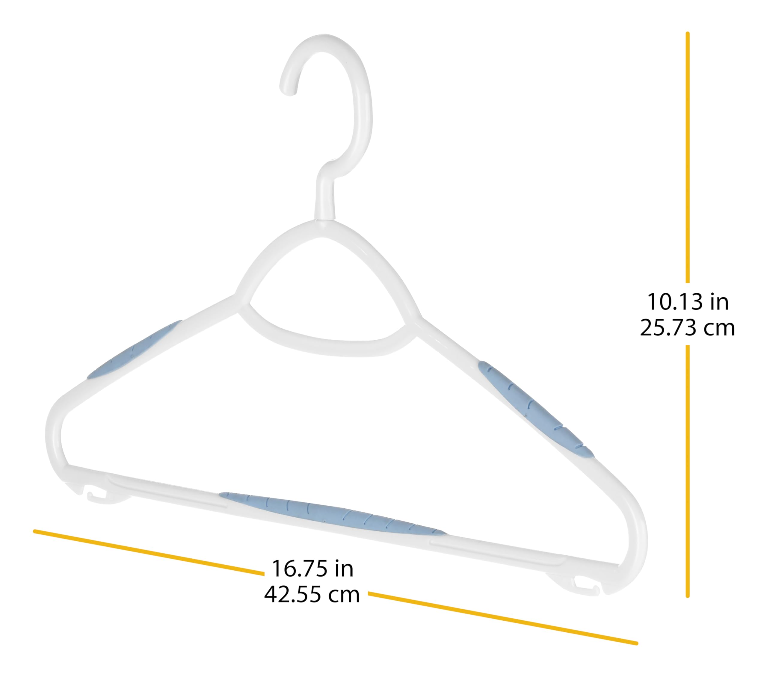 Whitmor Sure-Grip Plastic Hangers (Set of 5)
