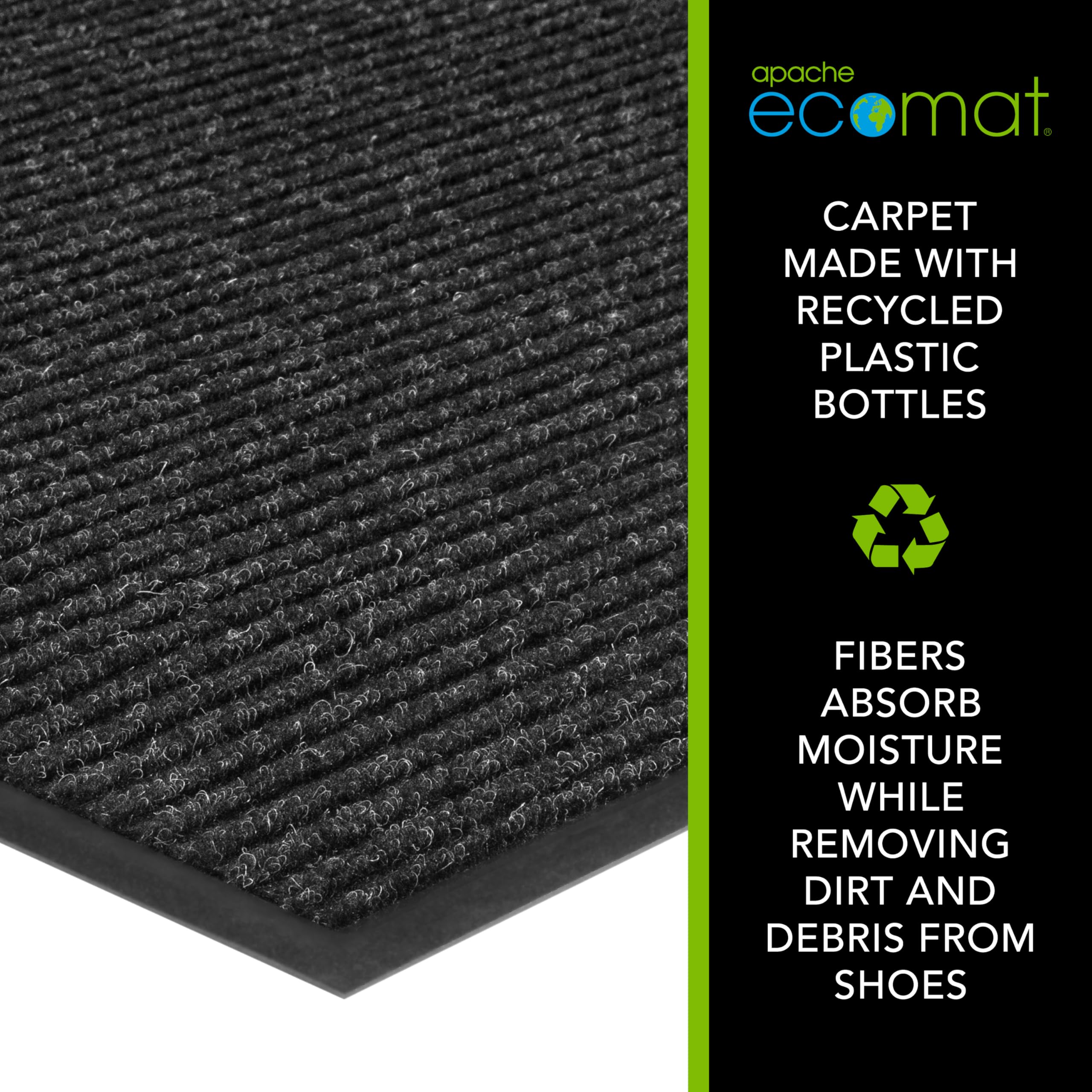 Apache Mills 18X27 Pepper Door Mat, 18-Inch X 27-Inch