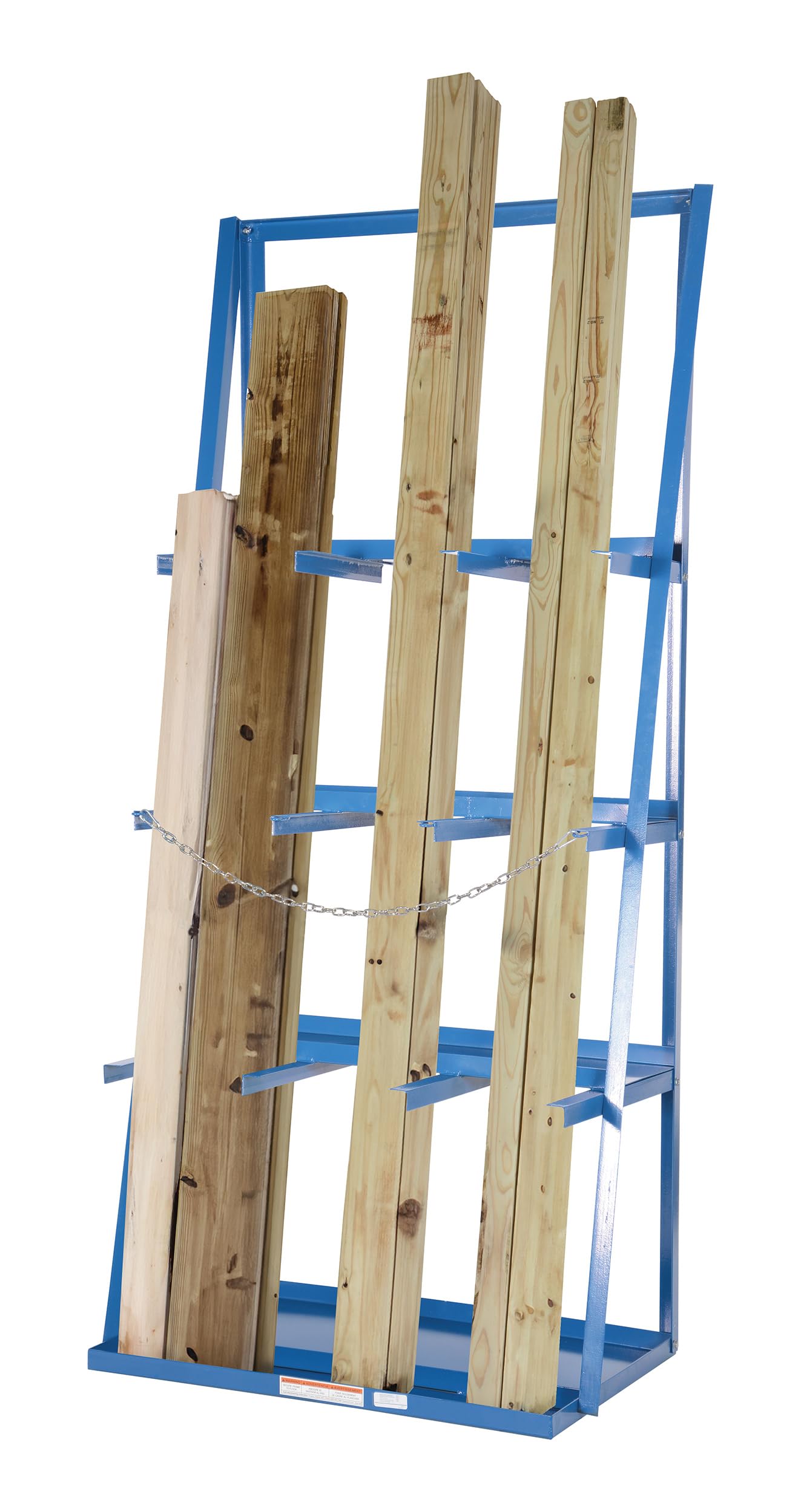 Vestil VBR-9 Vertical Bar Rack, Steel, 39-1/4" Width, 84-1/2" Height, 24" Depth, 3000 lbs Capacity