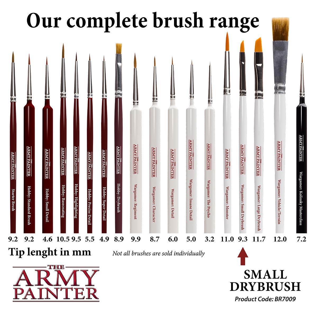 The Army Painter Wargamer: Small Drybrush - Hobby Miniature Model Paint Brush with Synthetic Toray Hair - Model Brushes & Miniature Paint Brushes for Miniature Painting The Army Painter Paint Set