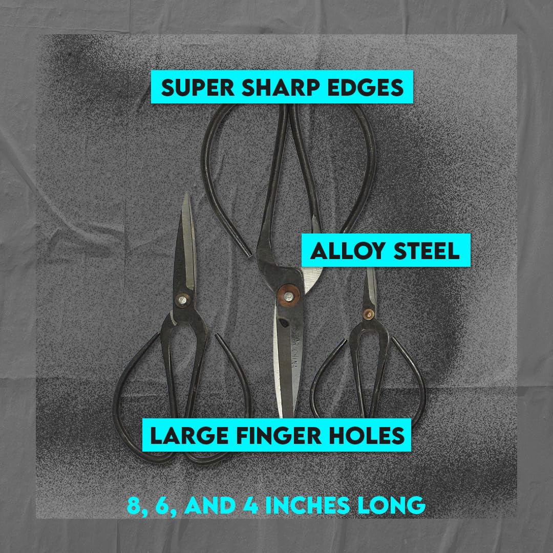 SE 3-Piece Chinese Scissors Set (8", 6", and 4") - SC616