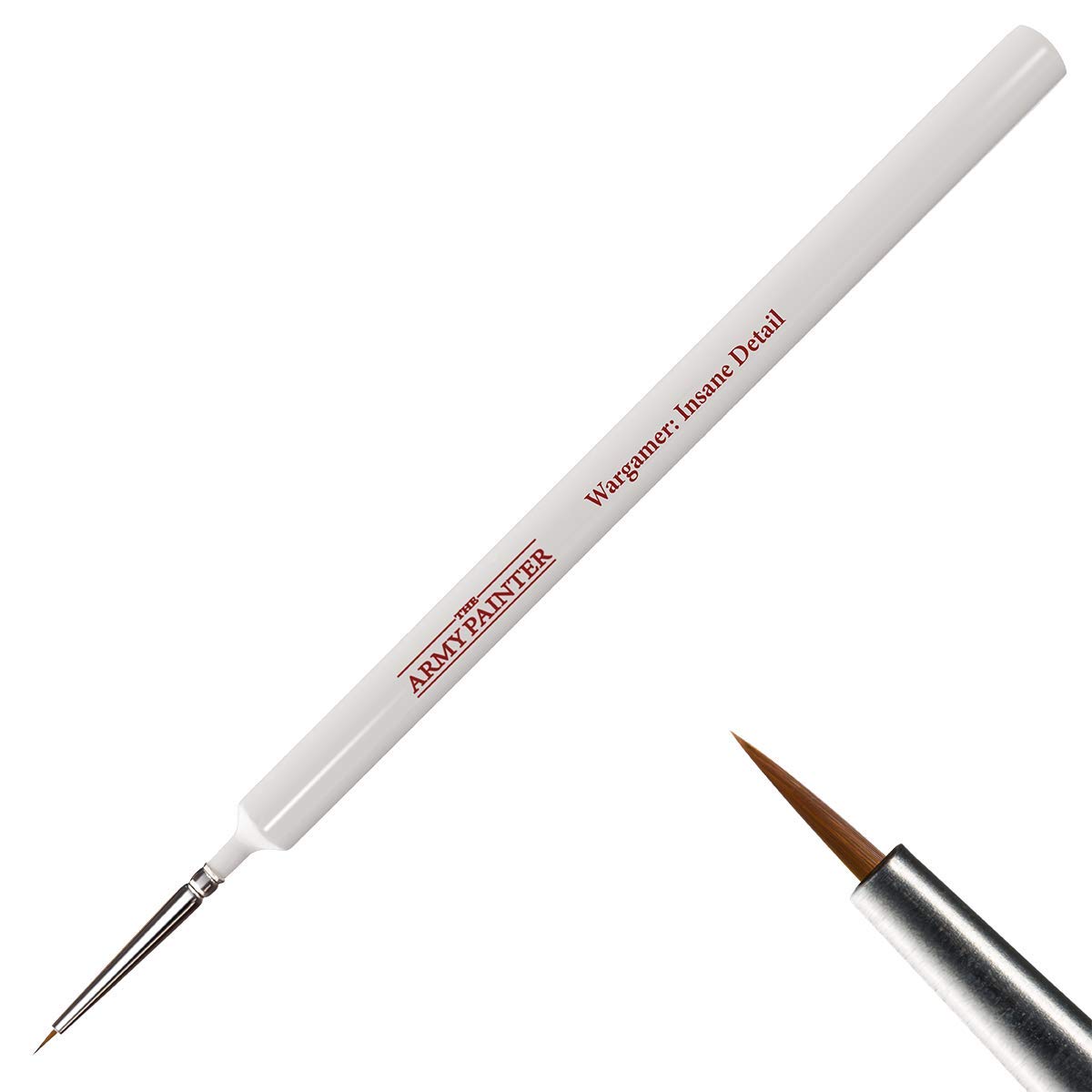 The Army Painter Wargamer: Insane Detail-Fine Detail Paint Brush with Rotmarder Sable Hair-Small Paint Brush, Model Paint Brush for Miniature Paint Sets & Fine Tip Paint Brushes for Miniature Painting