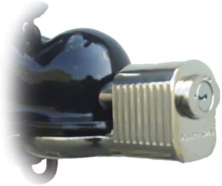 Master Lock Trailer Hitch Lock, Fits 1-7/8 in., 2 in., and Most 2-5/16 in. Trailer Couplers, Weather Resistant Automotive Hitch Lock with Keys, 377KA