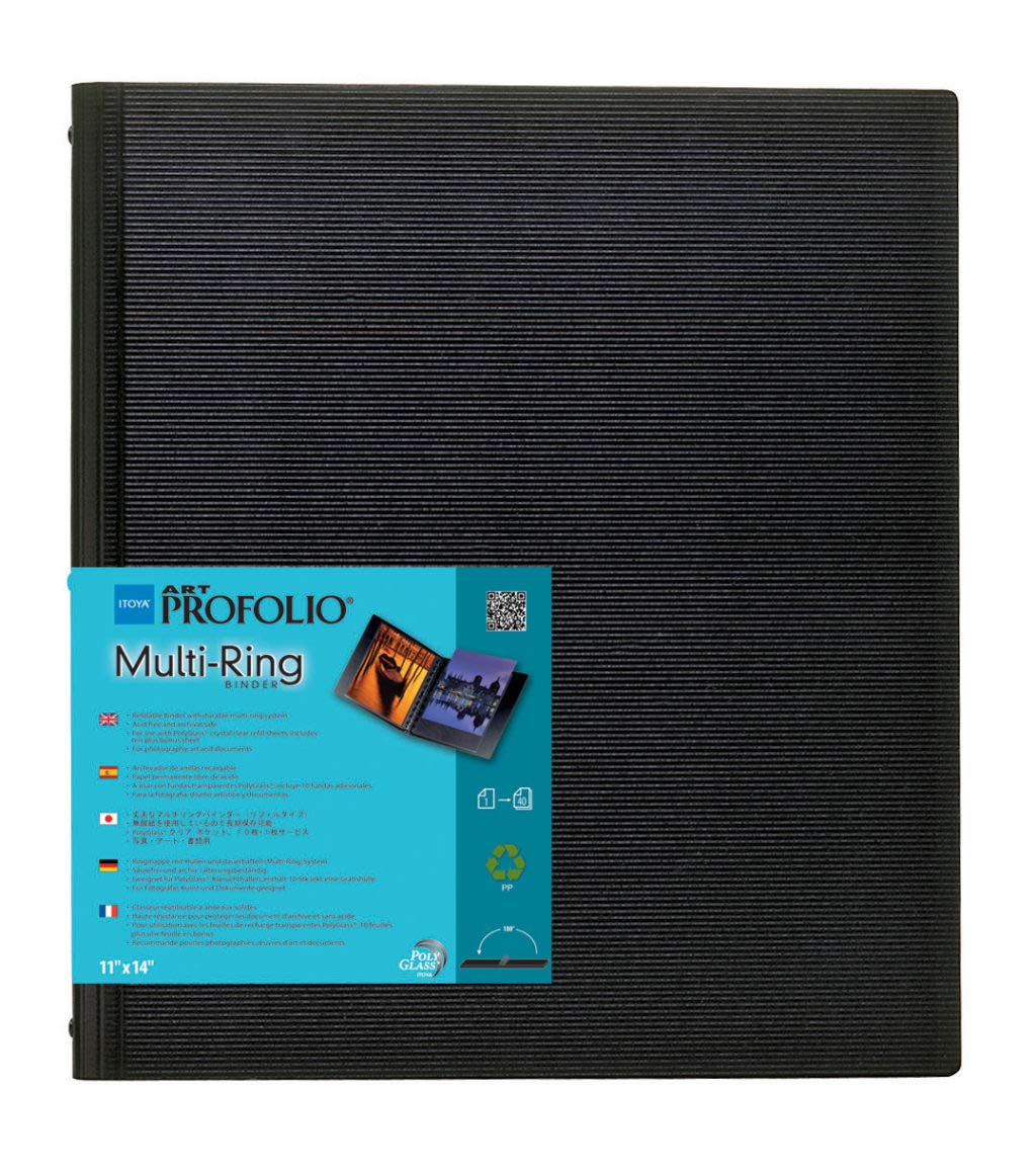 ProFolio by Itoya, ProFolio Multi-Ring Refillable Binder - Landscape, 14 x 11 Inches