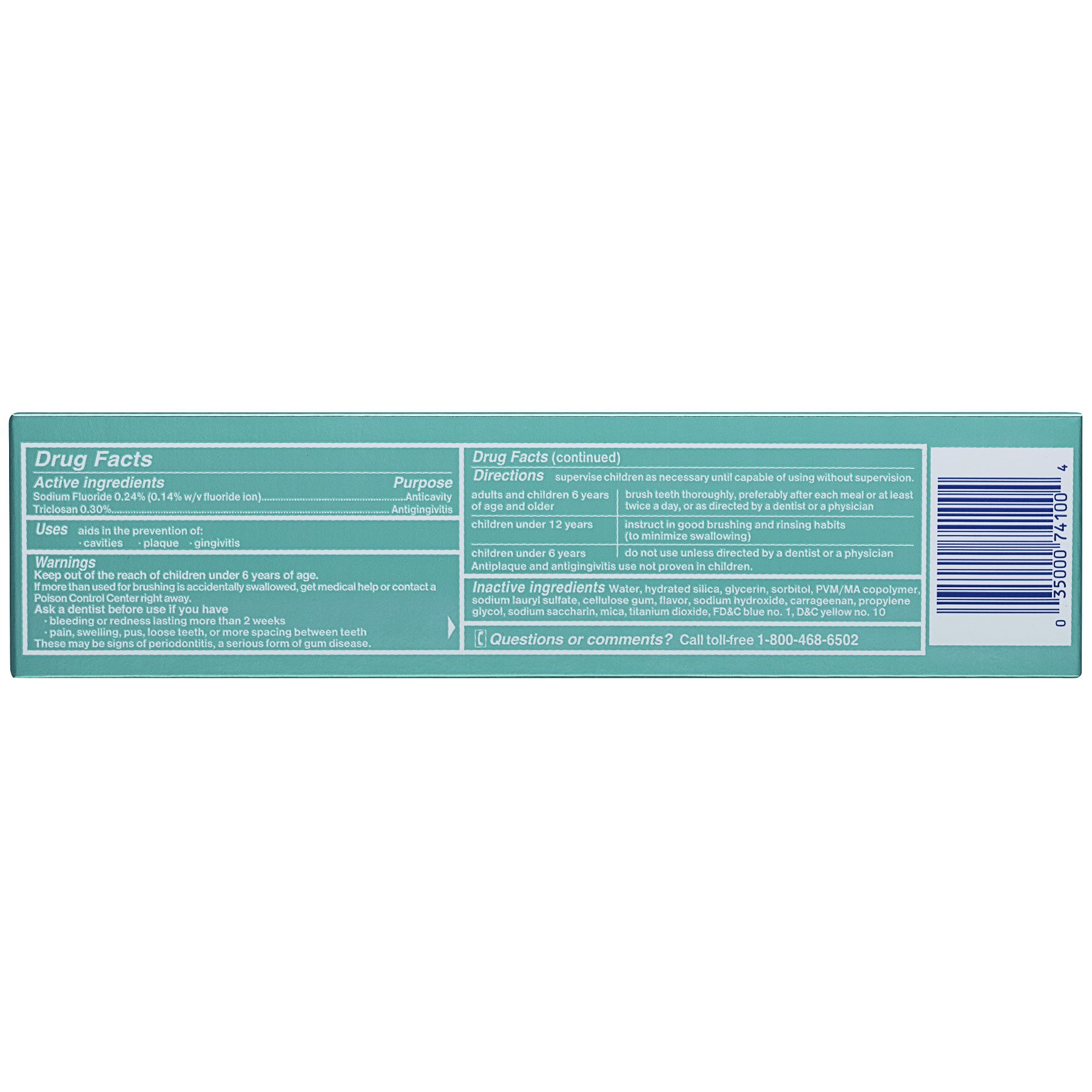 Colgate Total Fresh Mint Stripe Gel Toothpaste - 6 ounce (6 Pack)