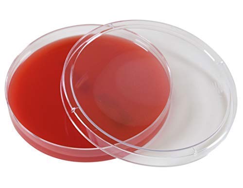 Bovine Blood Agar, 5 Percent, for The Detection of Bacteria Causing Bovine Mastitis, 15x100mm Plate, Order by The Package of 10, by Hardy Diagnostics