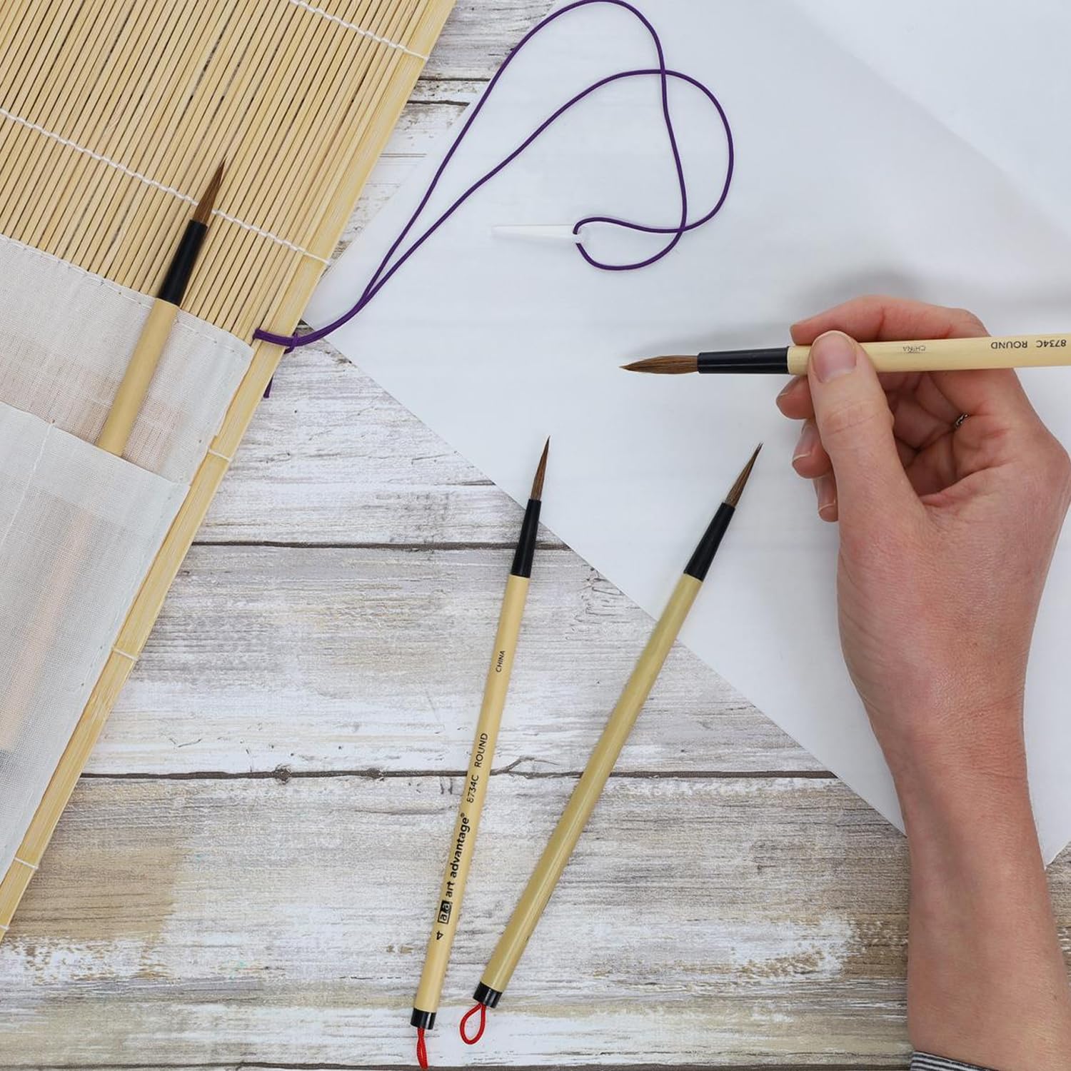 Art Advantage Brush Rollup Bamboo