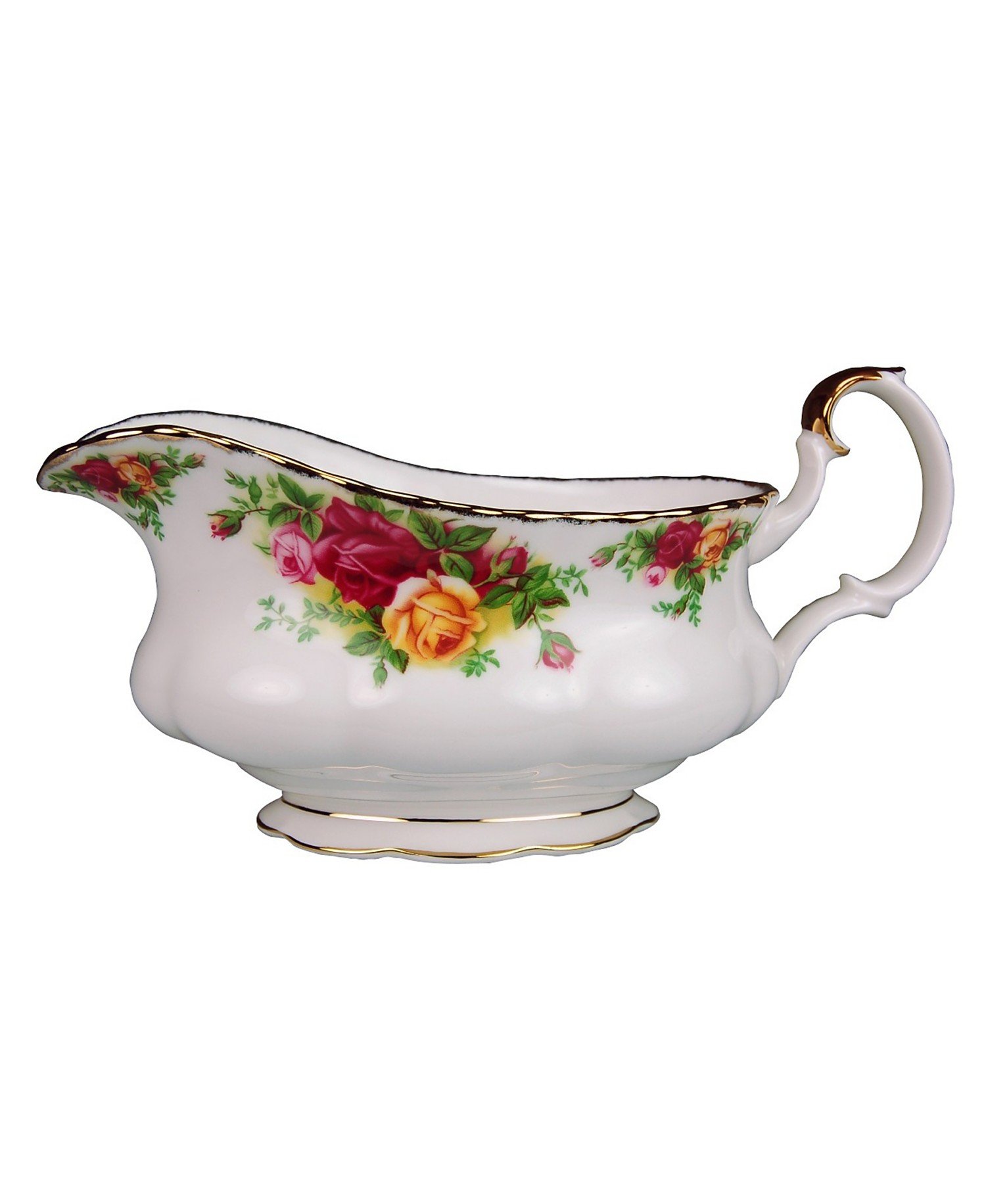 Royal Albert Old Country Roses Gravy Boat, 19 oz, Multi