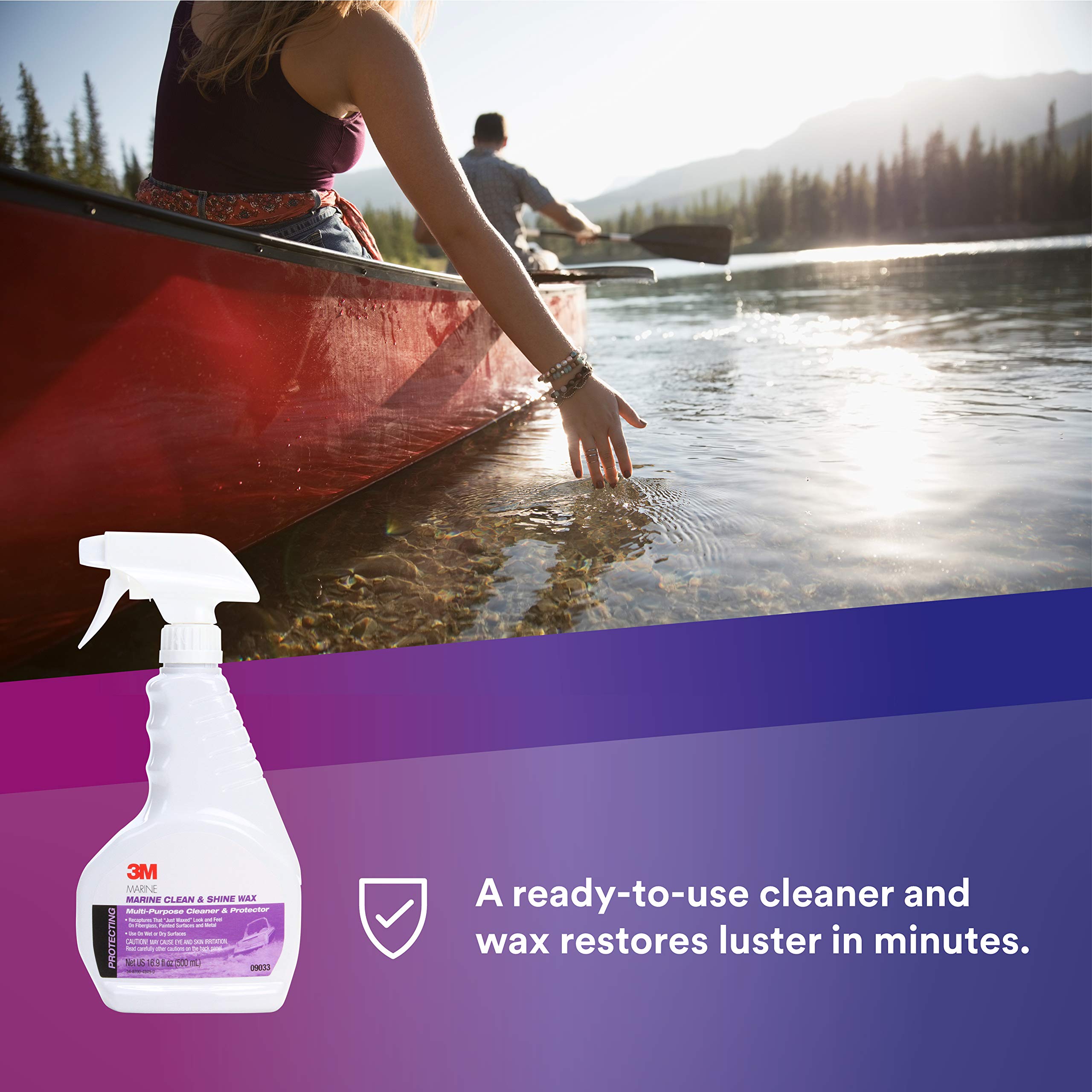3M Marine Clean & Shine Wax (09033) – For Boats and RVs – 16.9 Ounces