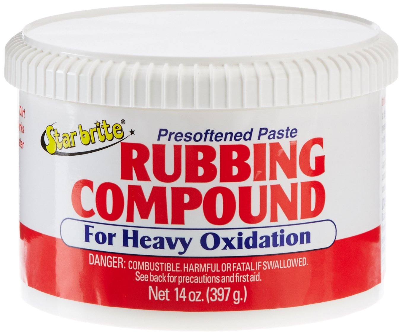 STAR BRITE Paste Rubbing Compound Medium - 14 oz (082616)