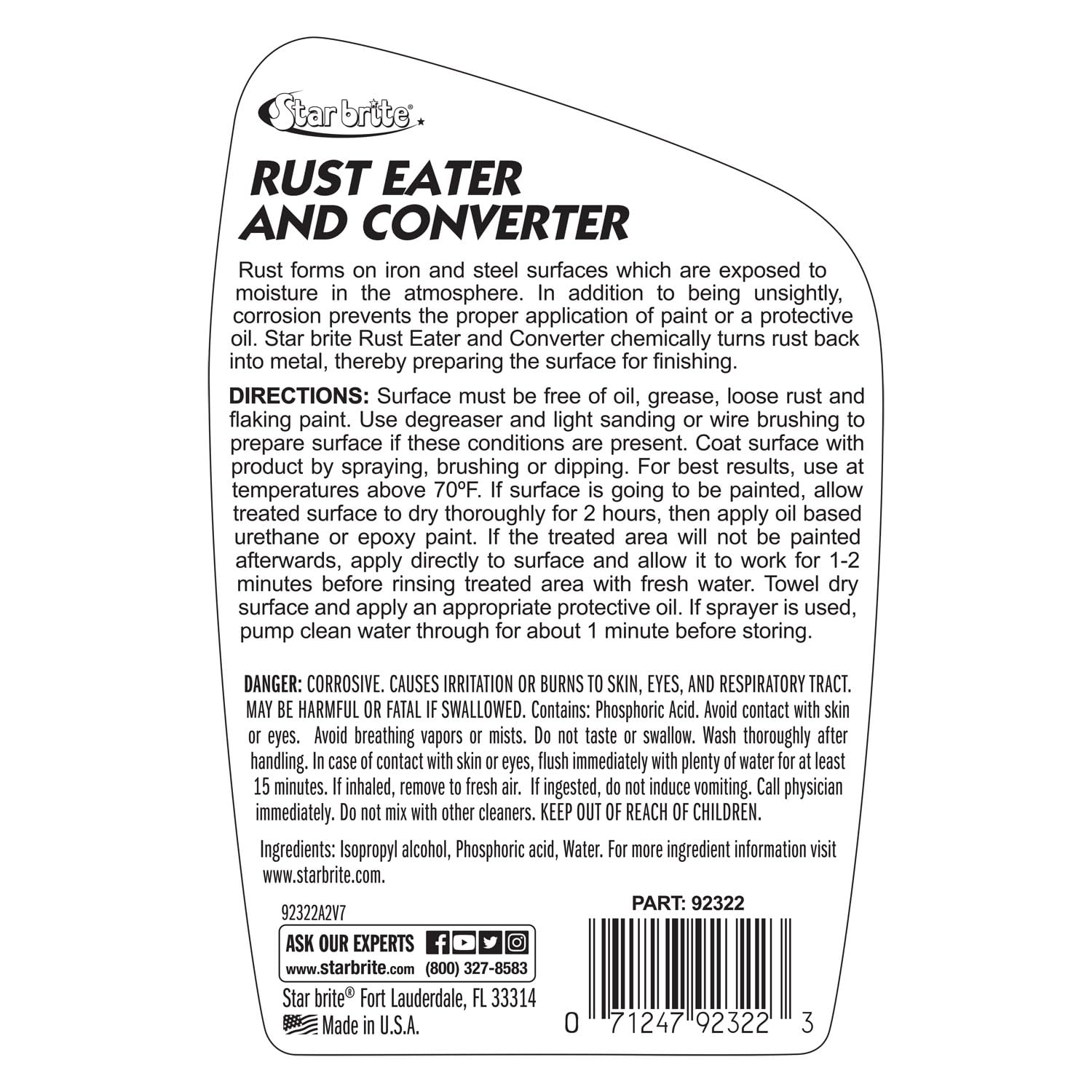 STAR BRITE Rust Eater & Converter - 22 OZ (092322)
