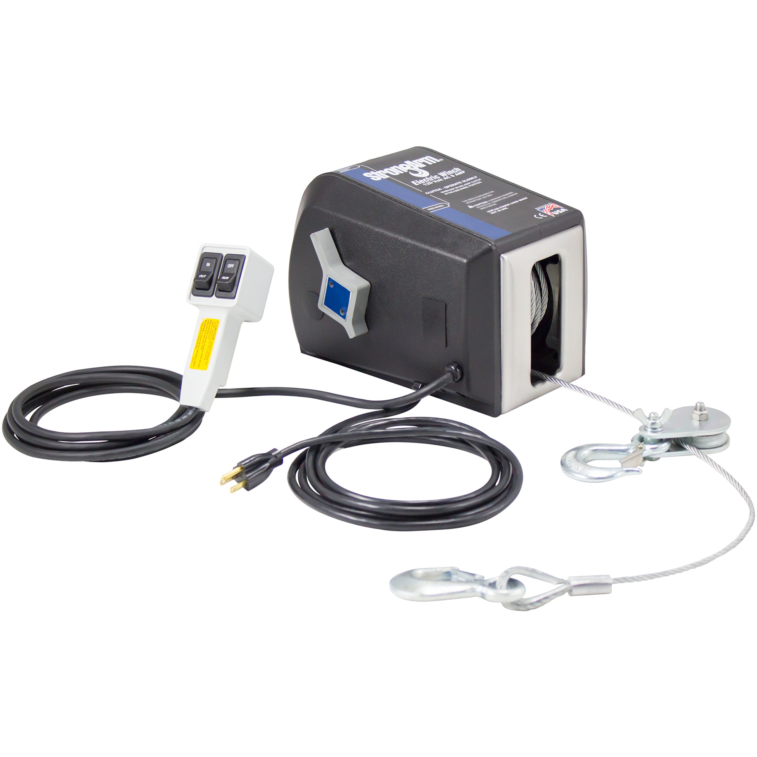 Dutton-Lainson Company SA12015AC 120 Volt/2700 lbs/4000 lbs Electric Winch with Built-In Remote