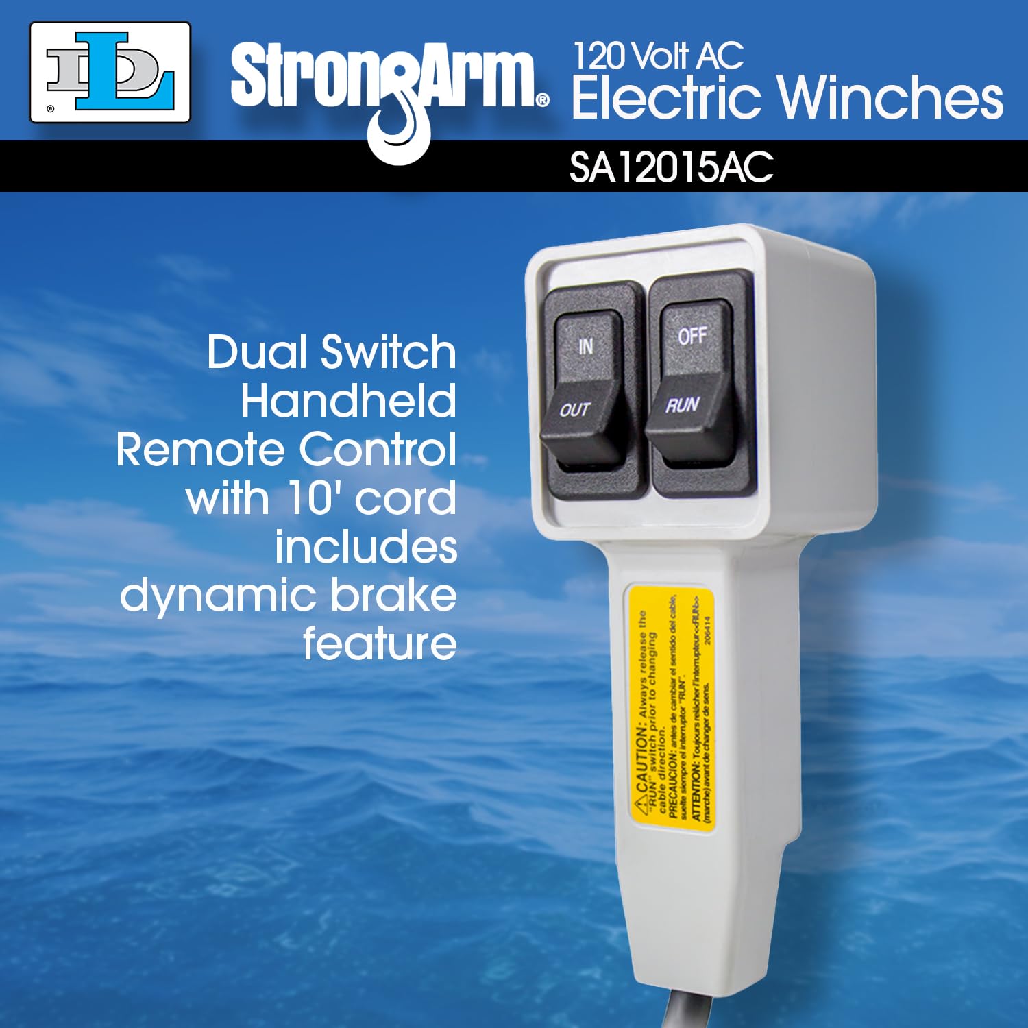 Dutton-Lainson Company SA12015AC 120 Volt/2700 lbs/4000 lbs Electric Winch with Built-In Remote