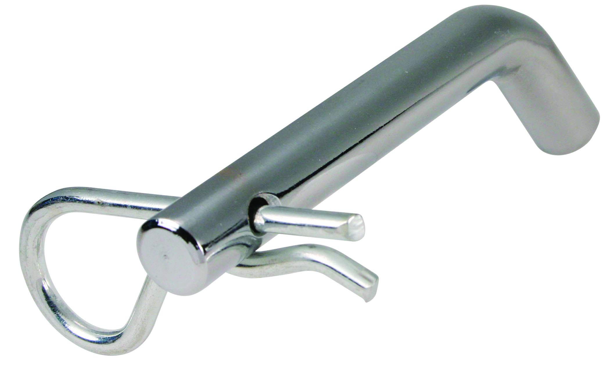 Trimax Deluxe 1/2" Dia. Receiver Pin & Clip SP125, Clam Packaging, Chrome