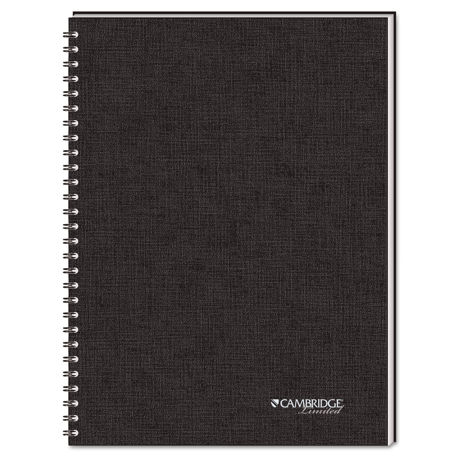 Cambridge Business Notebook, Legal Ruled, 5" x 8", Small, Wirebound, 80 Sheets, Black (06074)