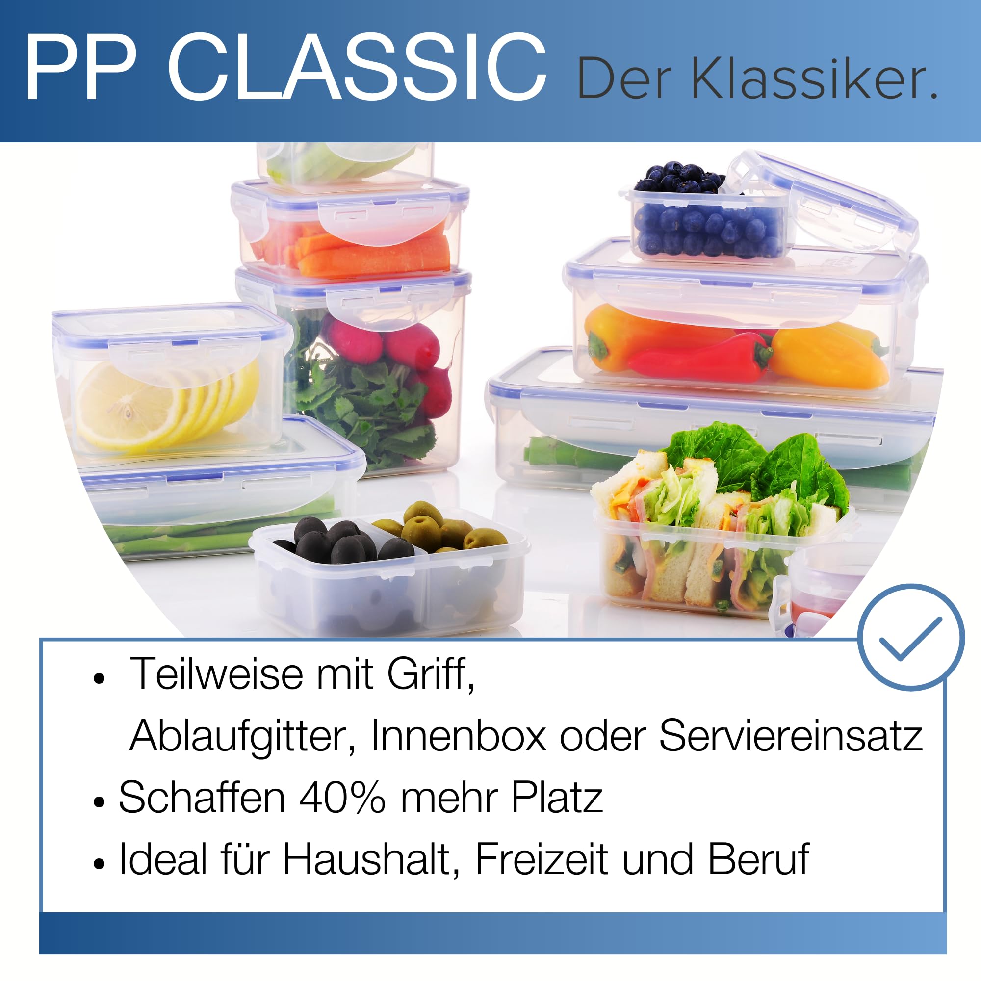 LockandLock Round Food Container with Leak Proof Locking Lid, Short, 0.4-Cup, 3 Fluid Ounce