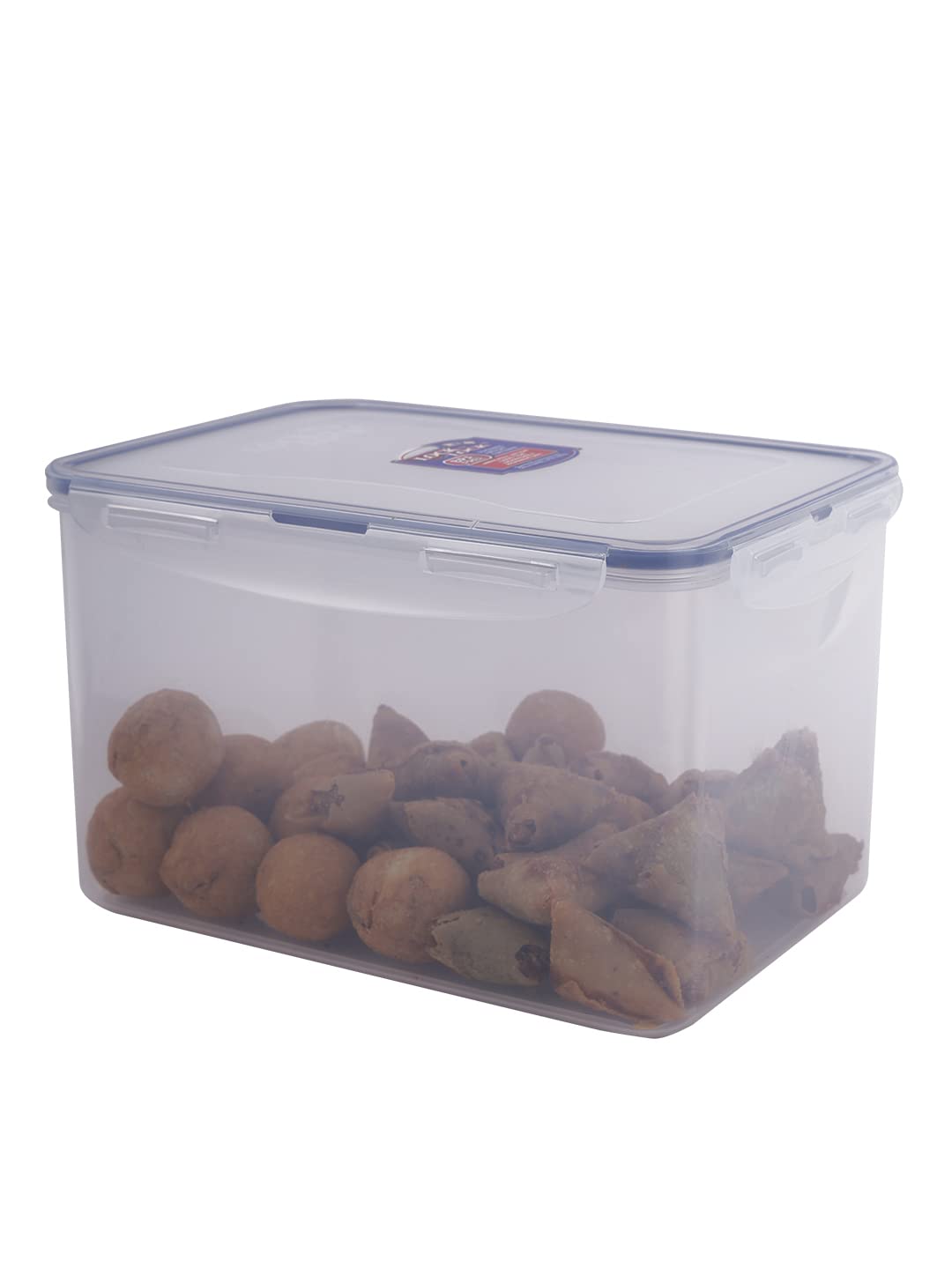 LocknLock Easy Essentials Airtight Rectangular Tall Food Storage Container 152.16-oz / 18.8 Cup, Clear