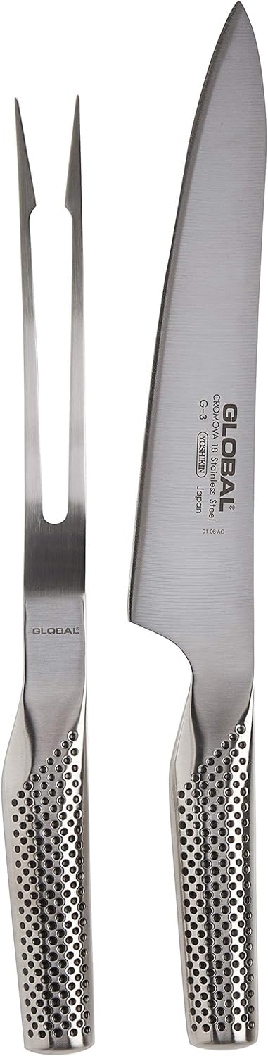 Global G-313, Classic 2pc Carving Set, Stainless Steel