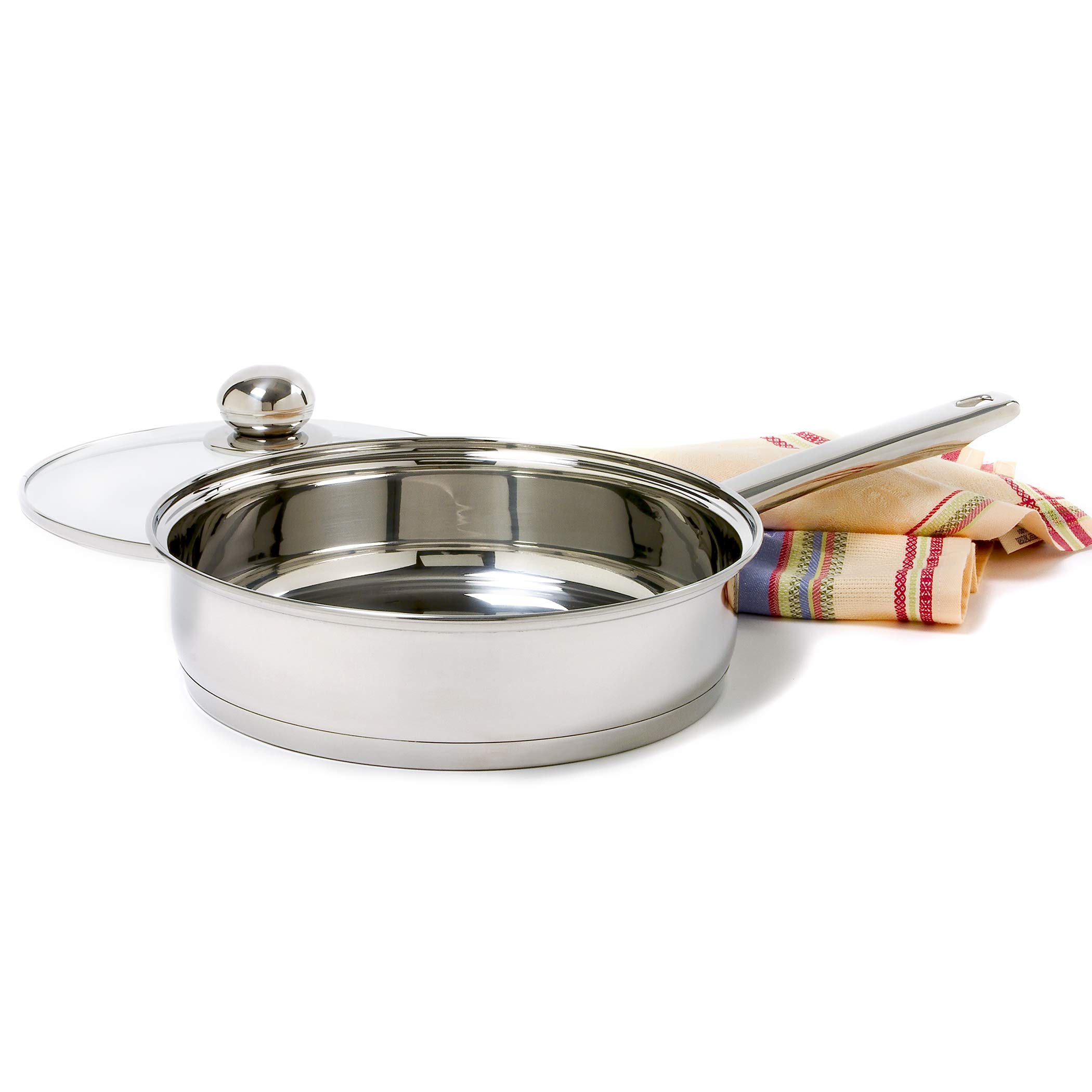 Norpro Stainless Steel Egg Poacher/Skillet Set, 10", Silver