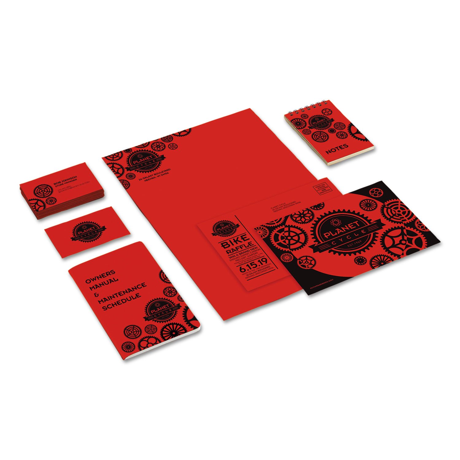 Neenah Astrobrights Premium Color Card Stock, 65 lb, 8.5 x 11 Inches, 250 Sheets, Re-Entry Red