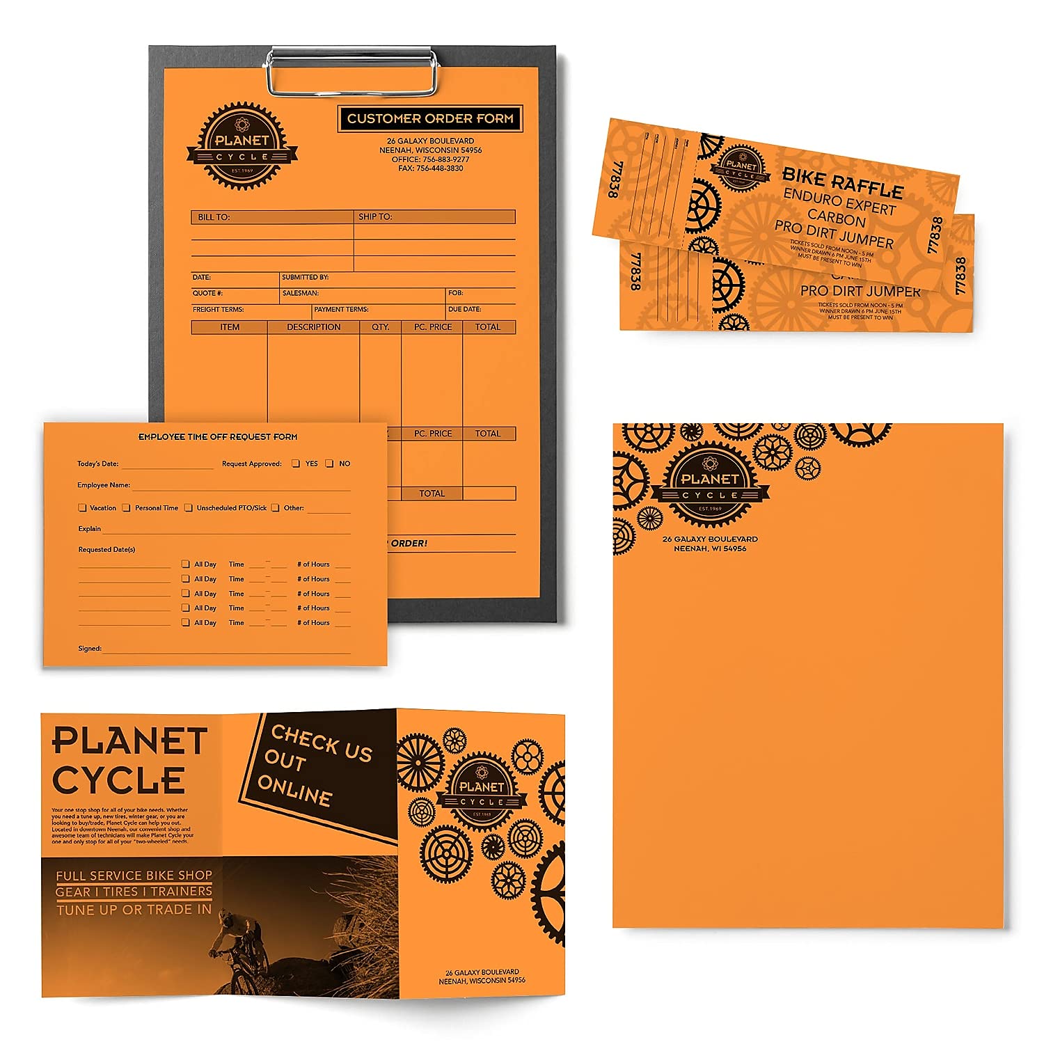 Neenah Astrobrights Color Paper, 8.5” x 11”, 24 lb/89 gsm, Cosmic Orange, 500 Sheets (22651)