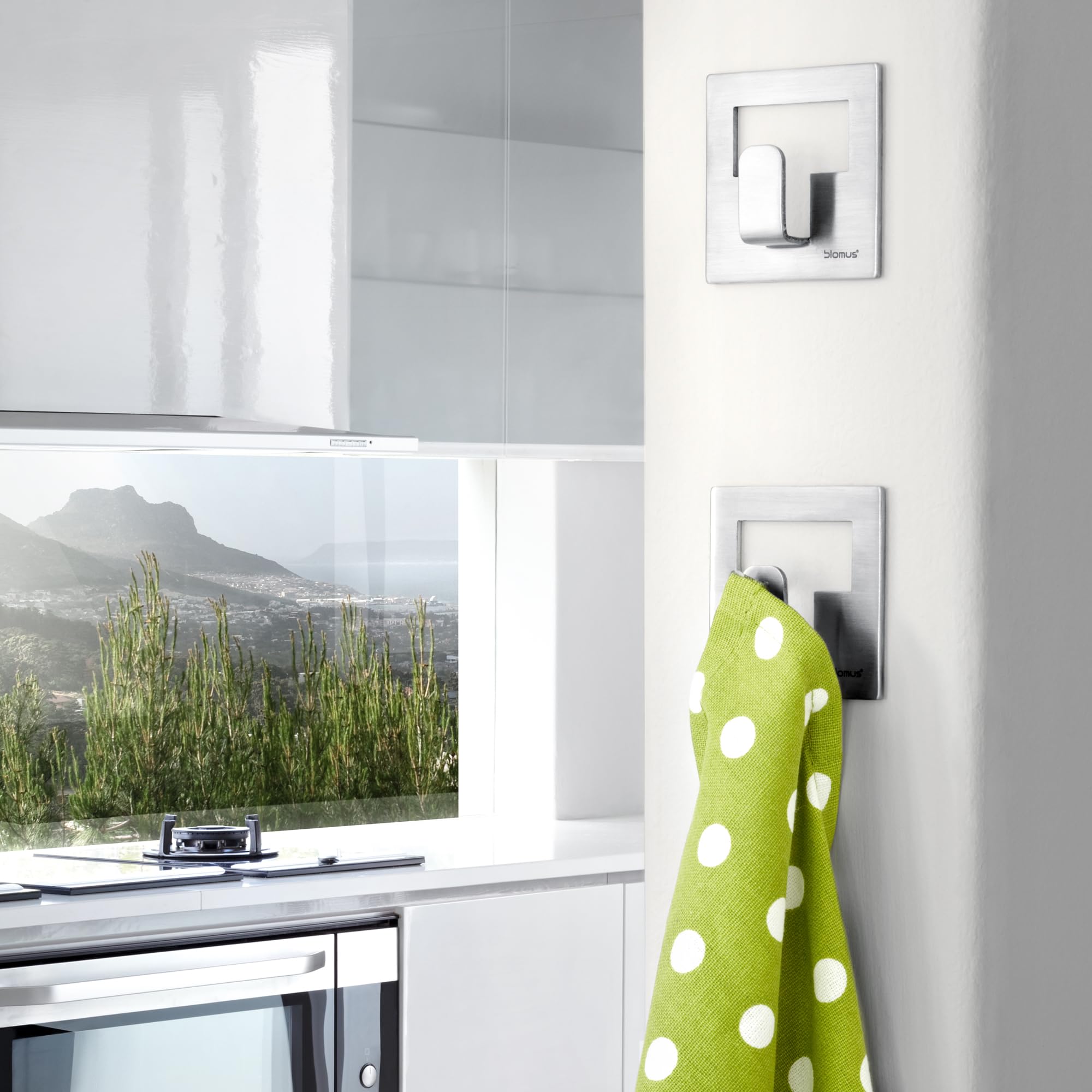 blomus 68102 Adhesive Double Hook