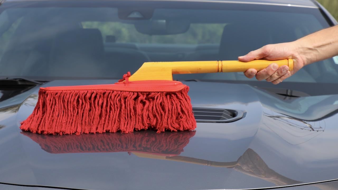 California Car Duster 62442 Standard Car Duster with Wooden Handle