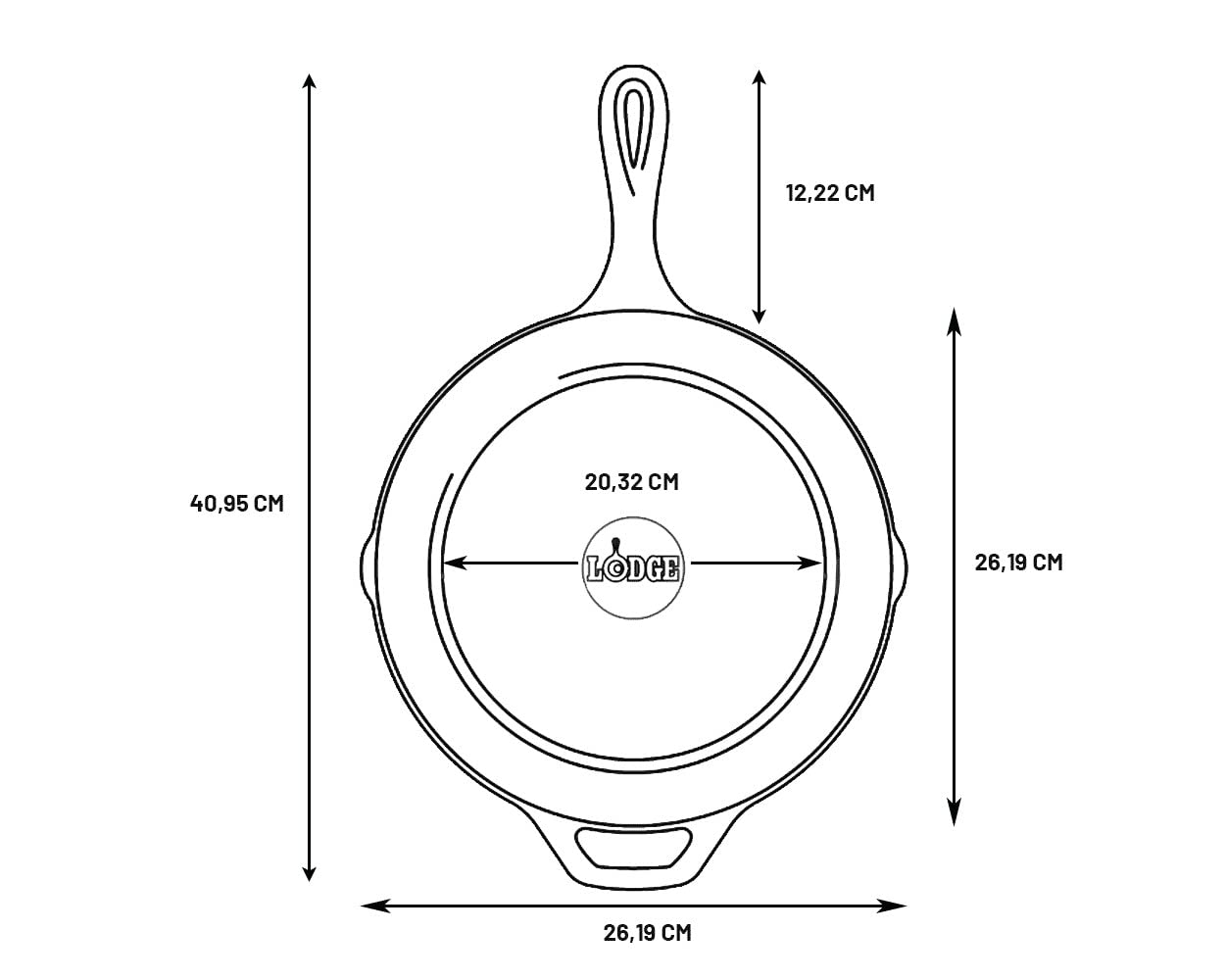 Lodge L8SK3 10-1/4-Inch Pre-Seasoned Skillet