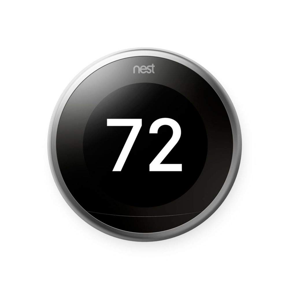 Google Nest Learning Thermostat - 3rd Generation - Smart Thermostat - Pro Version - Works With Alexa