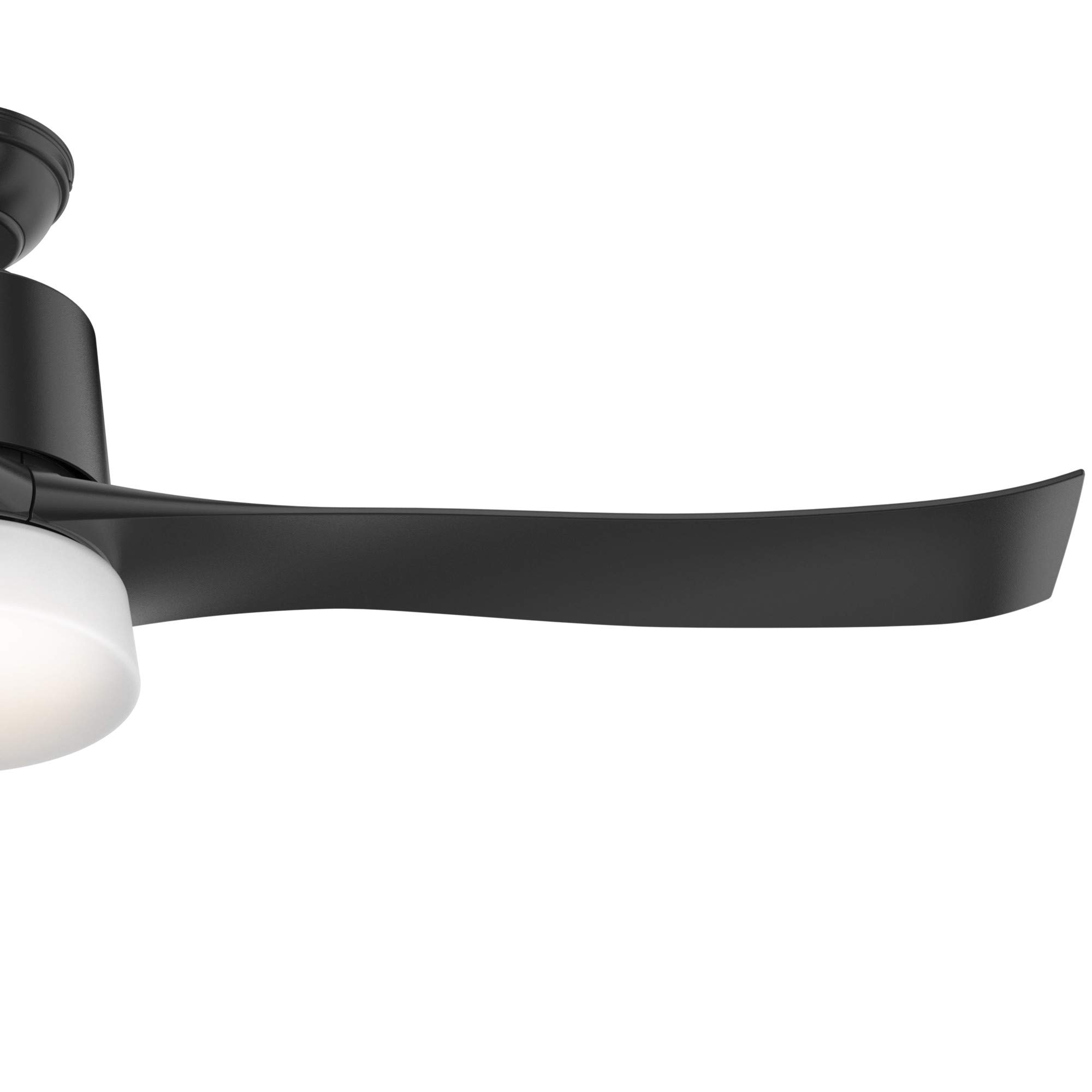 Hunter Fan Company, 59375, 54 inch Wi-Fi Symphony Matte Black Ceiling Fan with LED Light Kit and Handheld Remote, Smart Fan