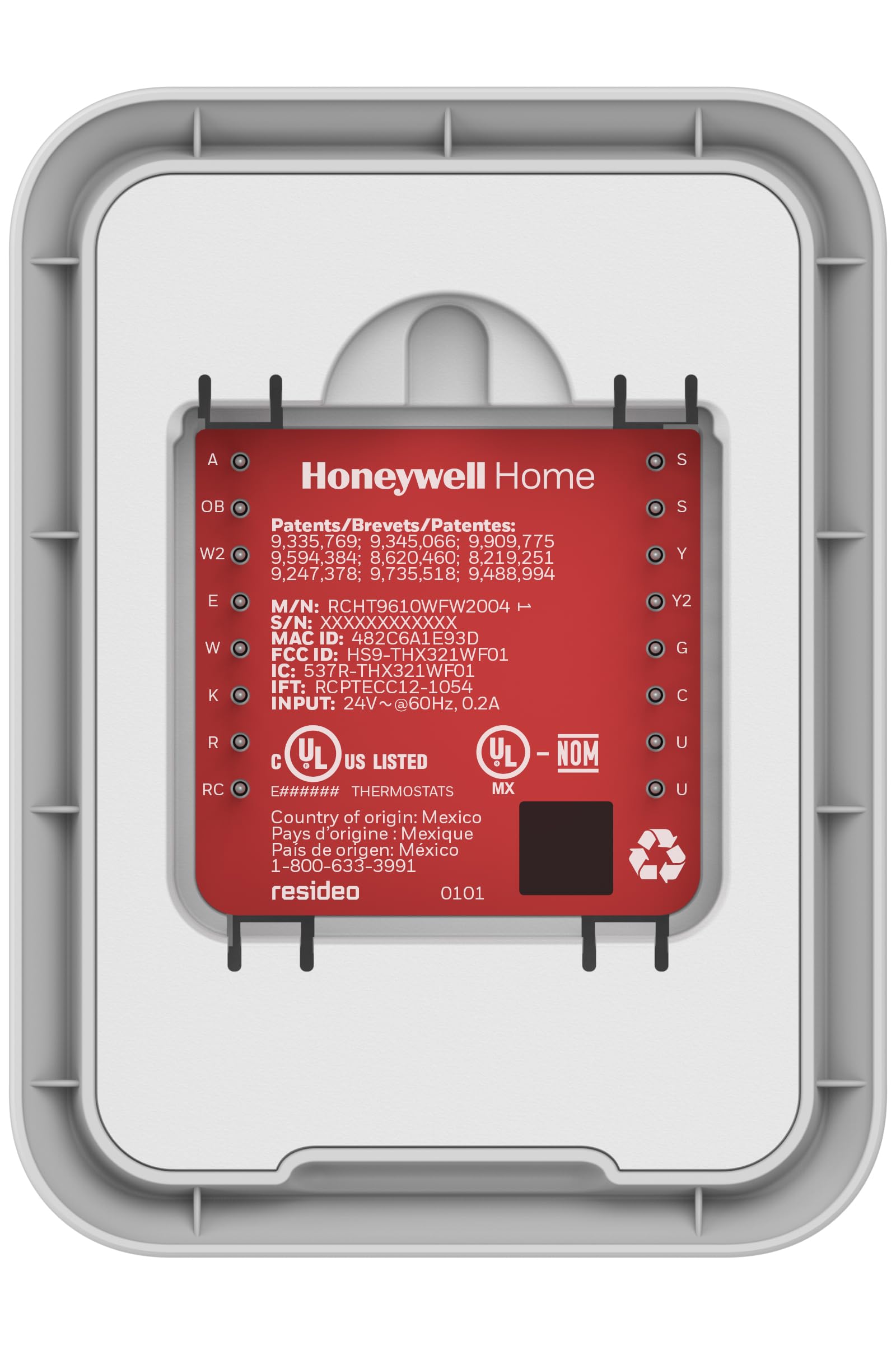 Honeywell Home T9 WiFi Smart Thermostat with 1 Smart Room Sensor, Touchscreen Display, Alexa and Google Assist
