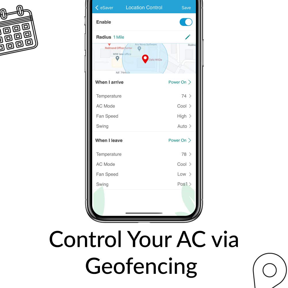 Cielo Breez Plus Smart Air Conditioner Controller | Smart Thermostat for Mini Split, Window & Portable ACs | Alexa, Google, Siri, SmartThings, IFTTT | iOS & Android | Inbuilt Temp & Humidity Sensors