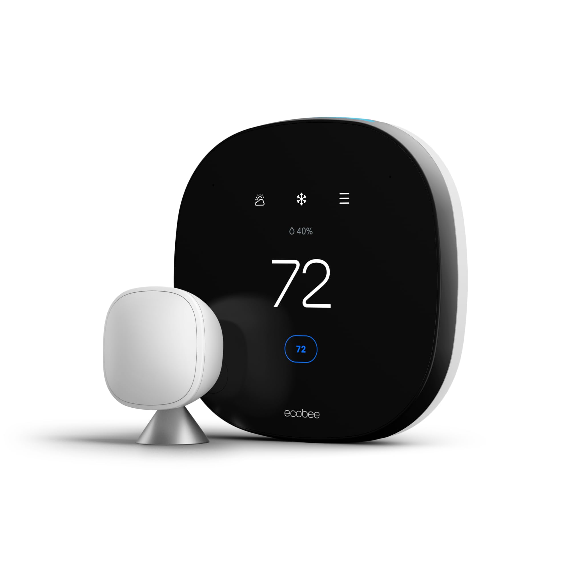 ecobee SmartThermostat with Voice Control , Black