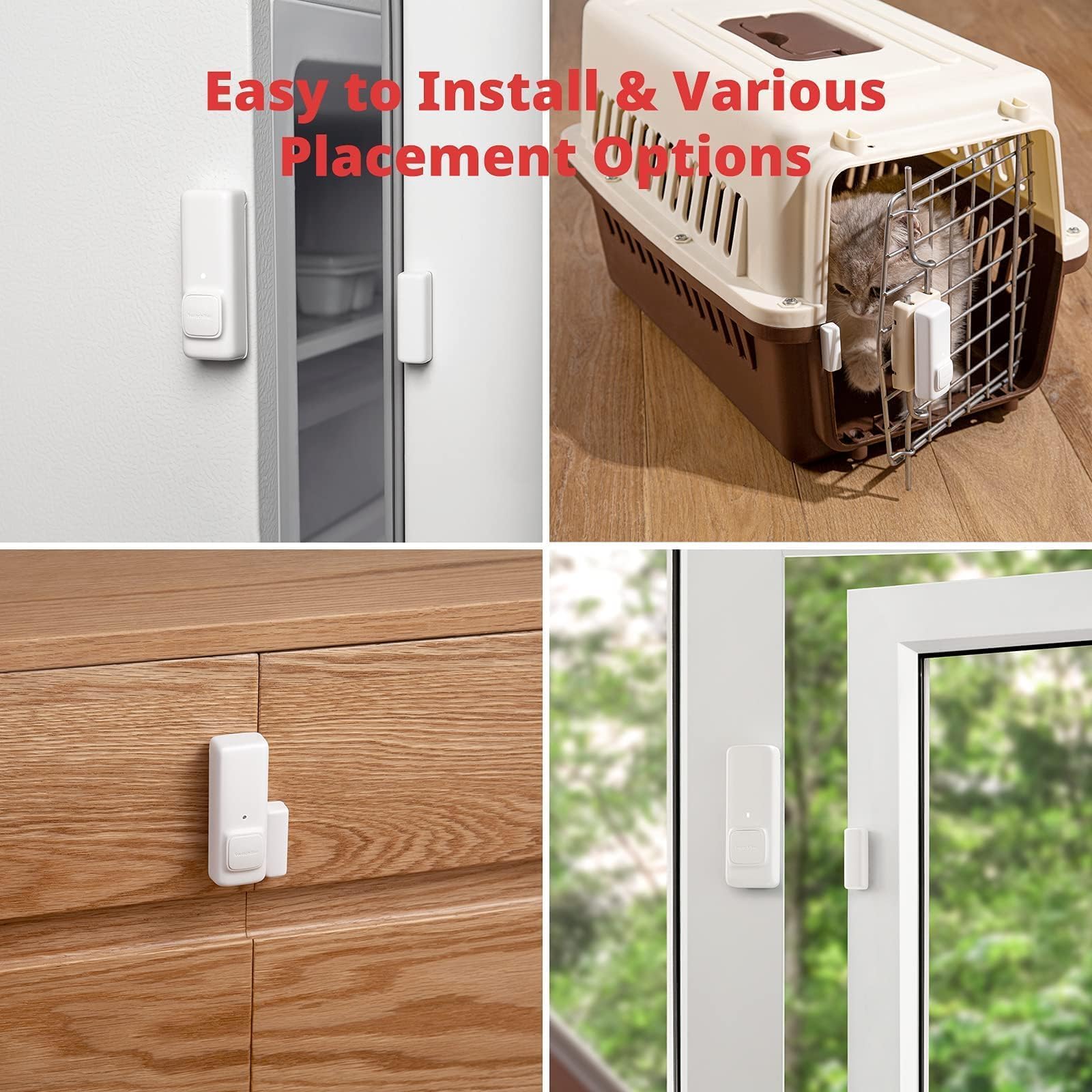 SwitchBot Door Alarm Contact Sensor - Smart Home Security Wireless Window Alarm and Door Sensor, Add SwitchBot Hub Mini to Make it Compatible with Alexa