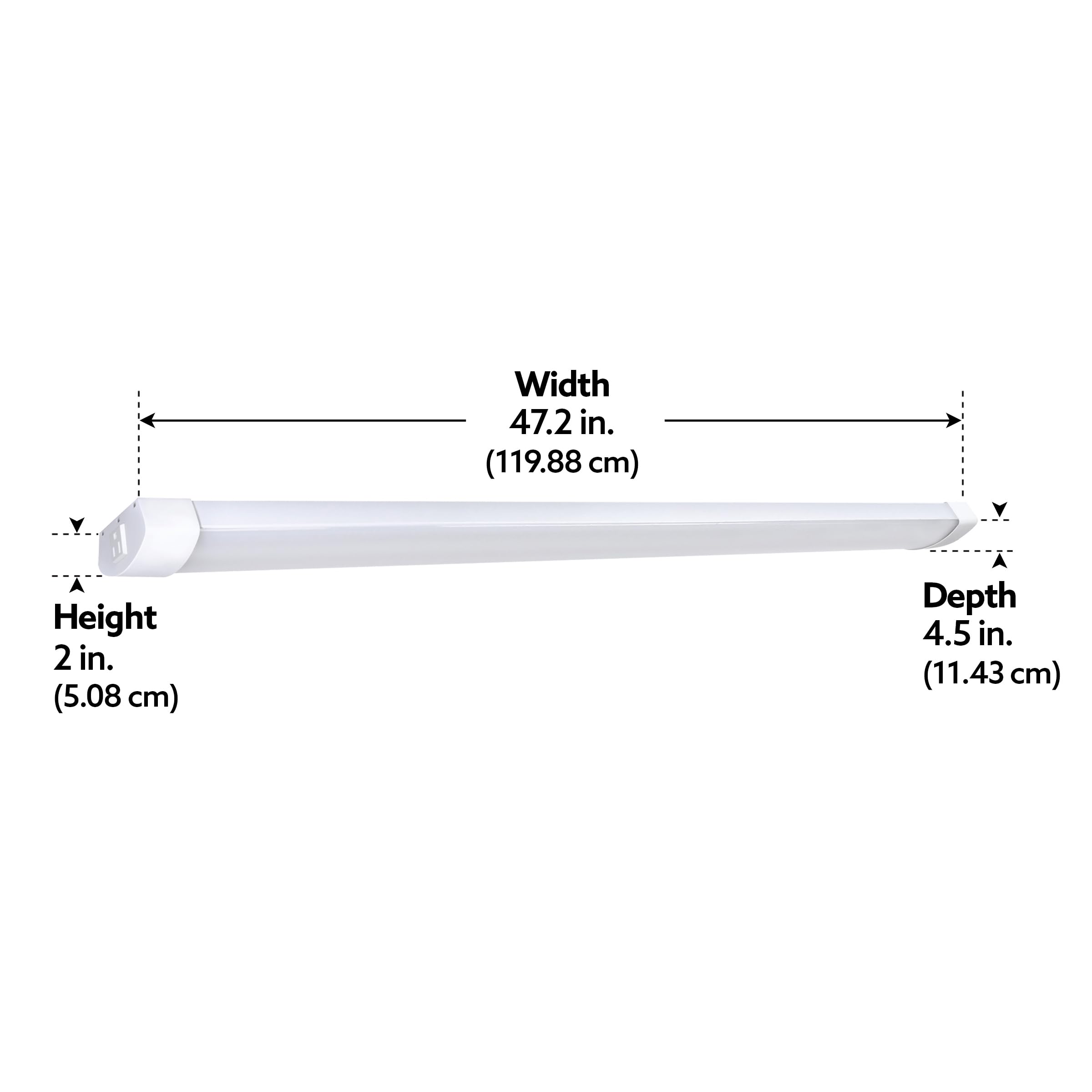 Feit Electric SHOP/4/CCT/AG 4 ft. Smart WiFi 45-Watt LED Shop Light, No Hub Required, Alexa or Google Assistant, 3000K/4000K/5000K Color Temperature CCT Changing