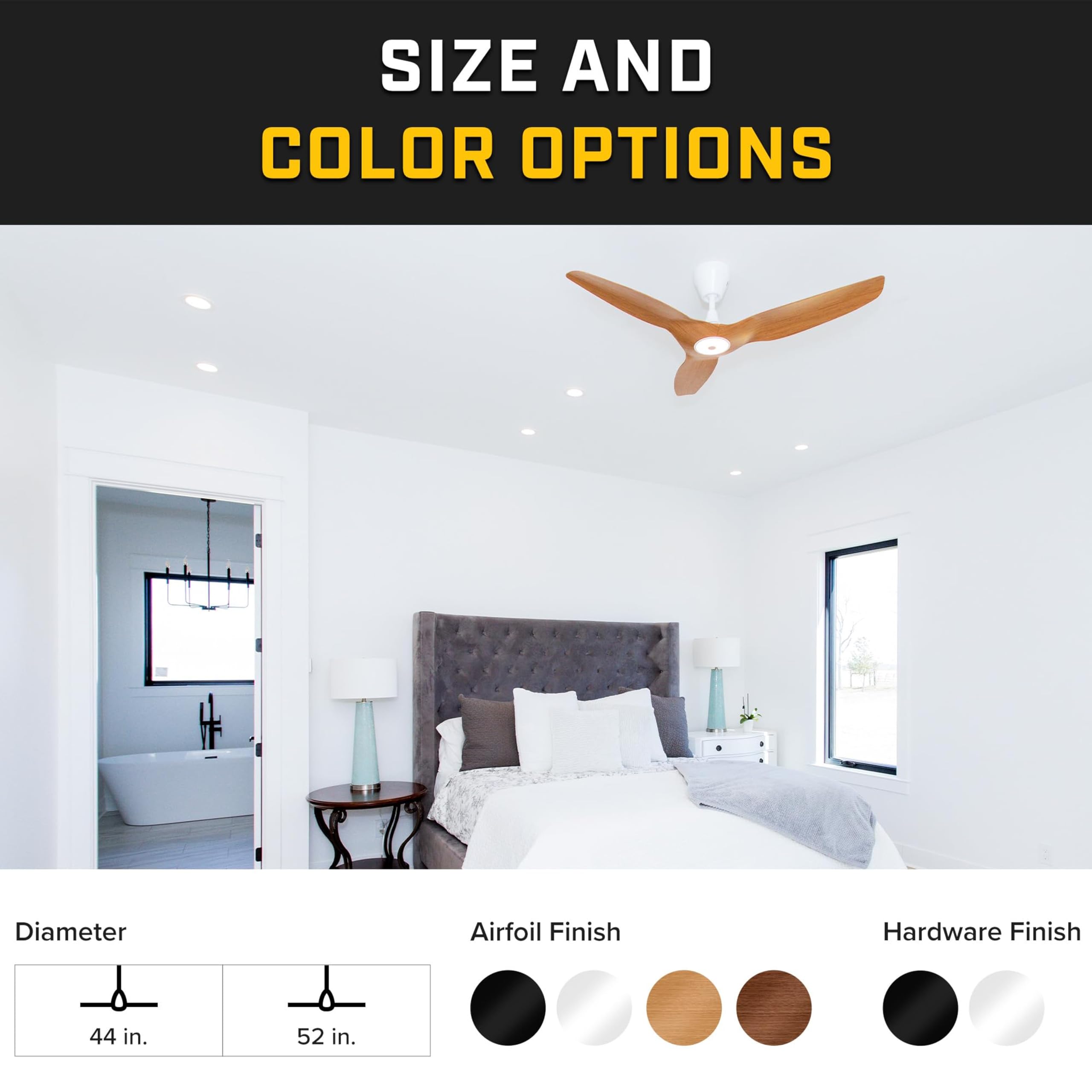 Big Ass Fans Haiku L Smart Ceiling Fan, 52", White