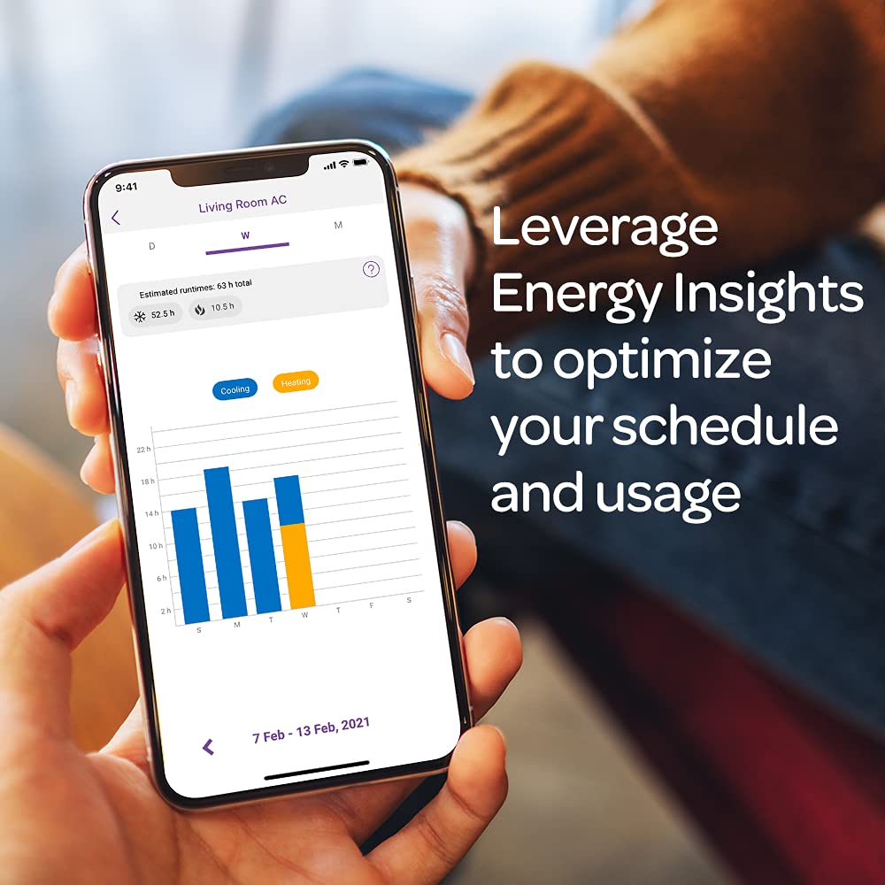 Mysa Smart Thermostat for Mini-Split Heat Pumps and AC | for Ductless Heat Pumps, Window Units or Portable Air Conditioners, Control Remotely with Smartphone or Tablet, Energy Saving, Easy Setup