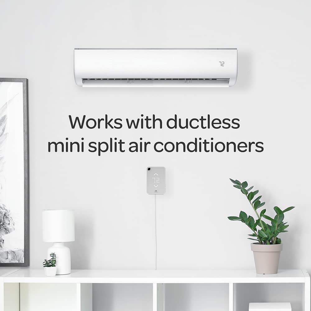 Mysa Smart Thermostat for Mini-Split Heat Pumps and AC | for Ductless Heat Pumps, Window Units or Portable Air Conditioners, Control Remotely with Smartphone or Tablet, Energy Saving, Easy Setup