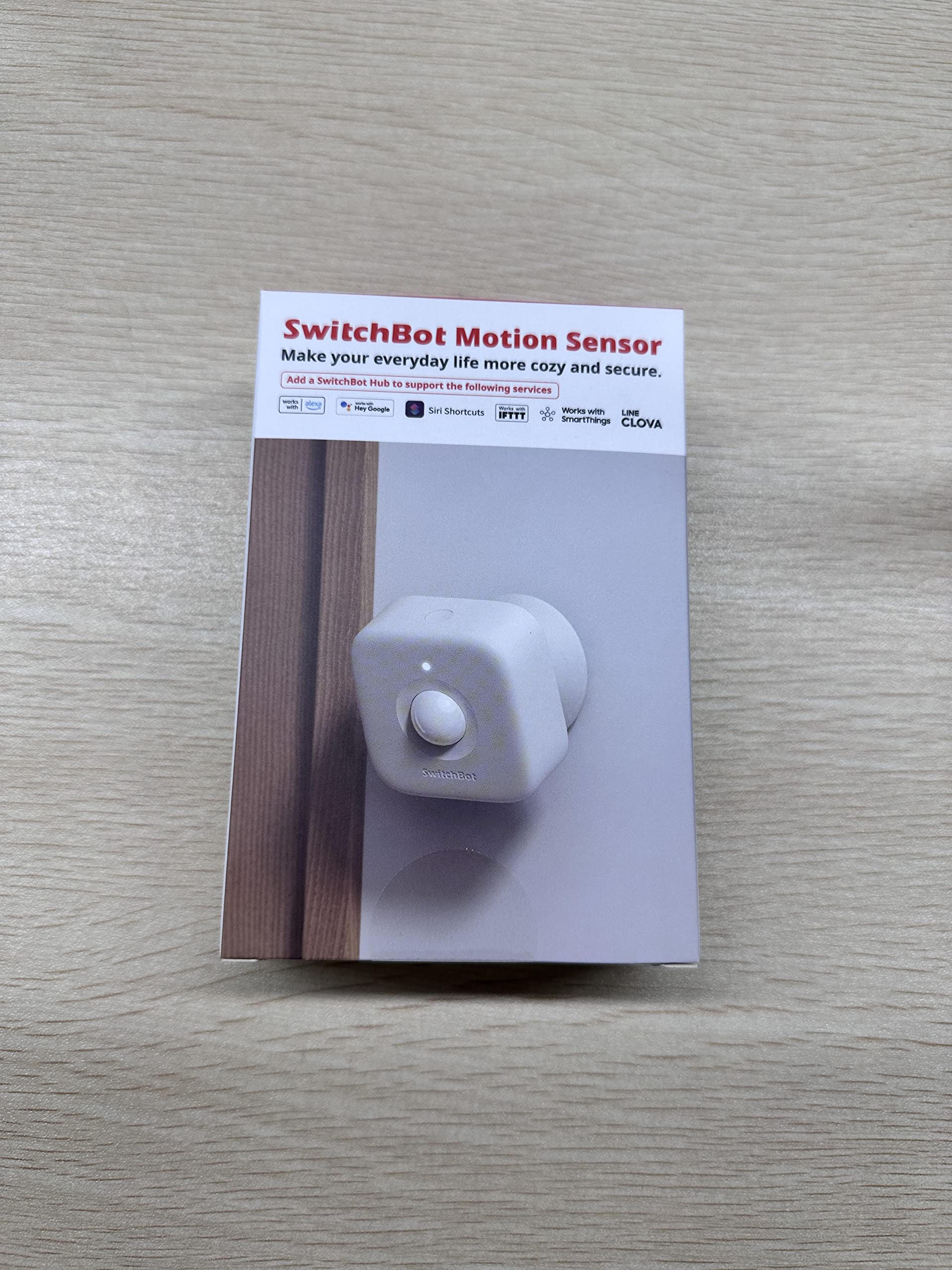 SwitchBot Smart Motion Door Sensor - Wireless Home Security System, PIR Motion Detector Alert, Add SwitchBot Hub Mini to Make it Compatible with Alexa