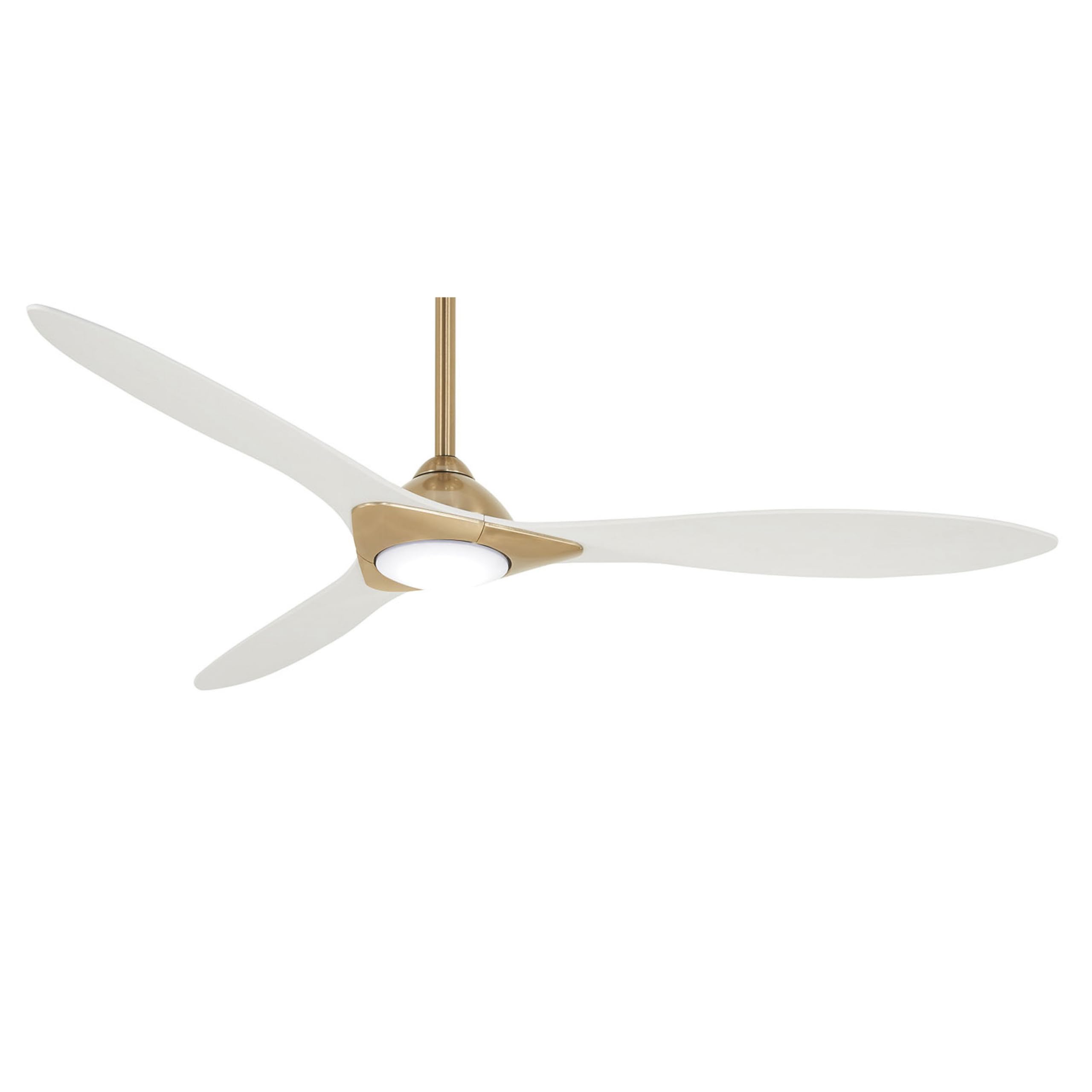 MINKA-AIRE CeilingF868 Ceiling Fan (Soft Brass/Flat White)
