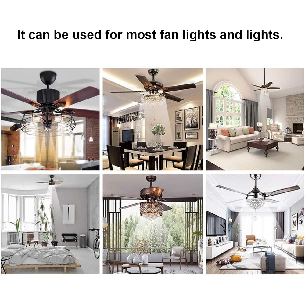QIACHIP Upgrade Universal WIFI Ceiling Fan ligh Remote Control Kit, Wireless Fan Speed Lamp Controller with Timing Compatiple for Alexa, Google Home, Phone,Voice Control