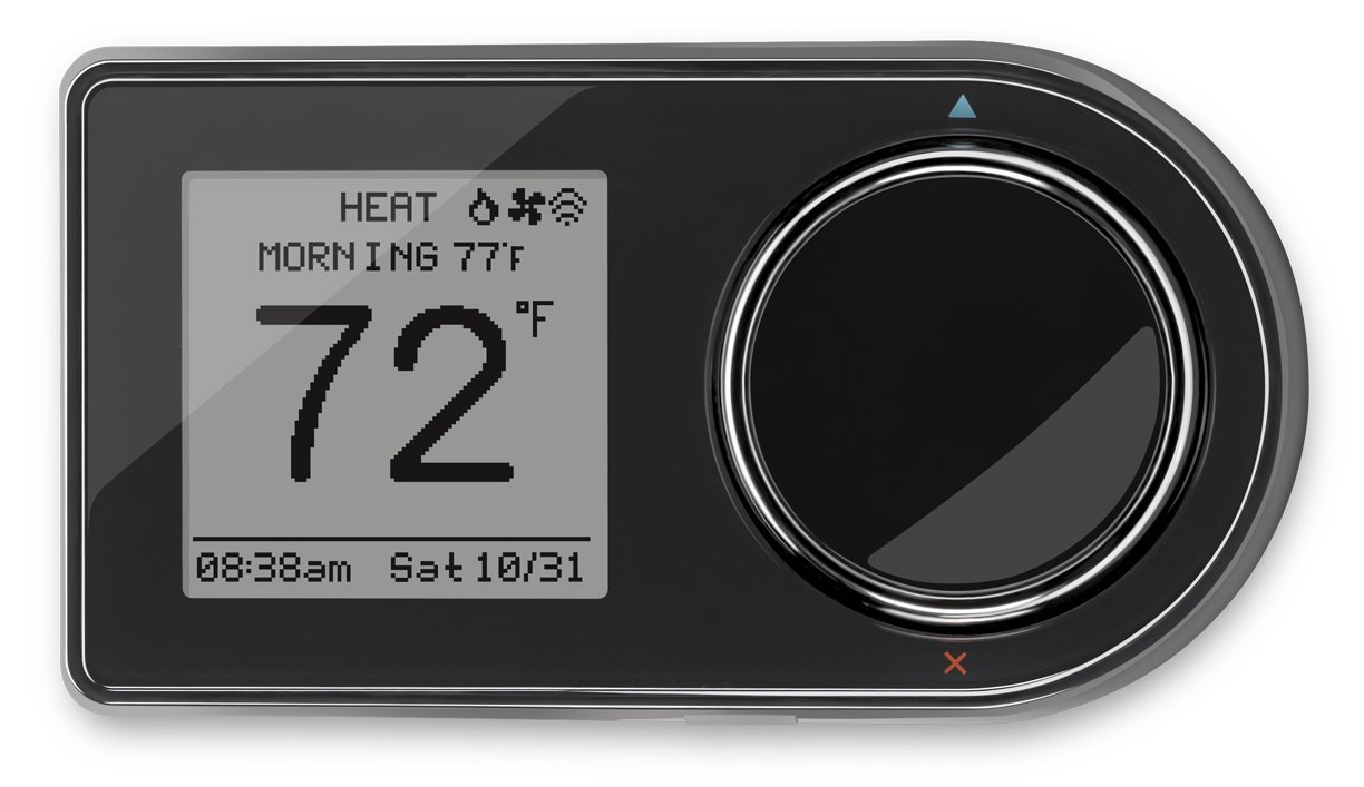 Lux Products GEO-BL Wi-Fi Thermostat, Black