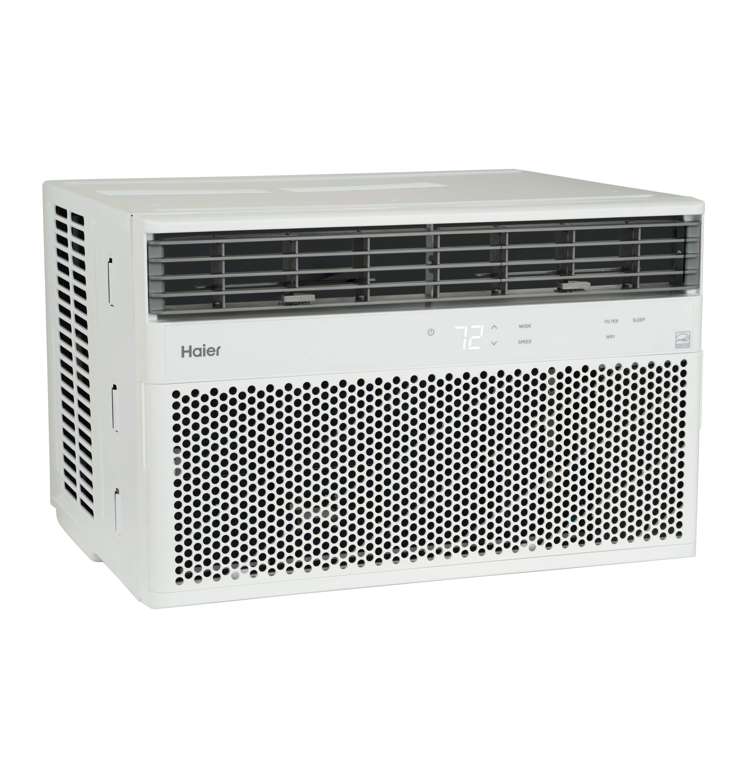 Haier Window Air Conditioner 12000 BTU, Wi-Fi Enabled, Energy-Efficient Cooling for Large Rooms, 12K BTU Window AC Unit with Easy Install Kit, Control Using Remote or Smartphone App