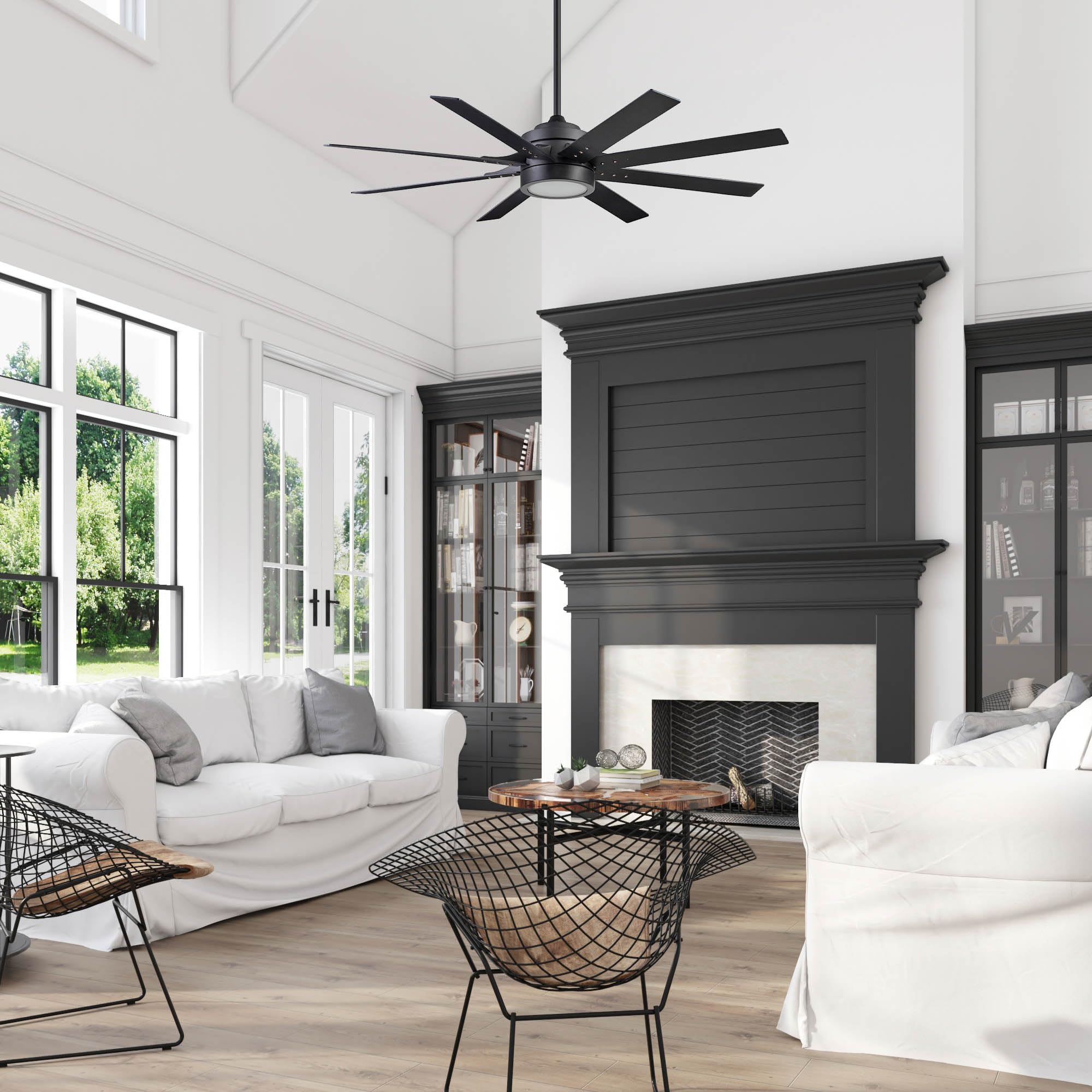 Honeywell Ceiling Fans 51473-01 Xerxes Ceiling Fan, 62, Matte Black