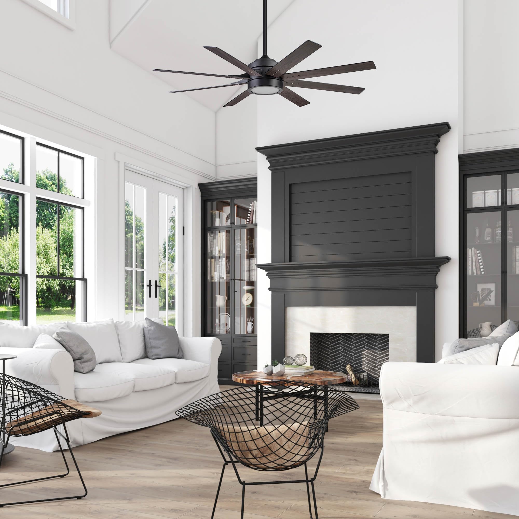 Honeywell Ceiling Fans 51473-01 Xerxes Ceiling Fan, 62, Matte Black