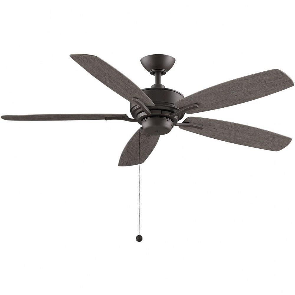 Fanimation Aire Deluxe - 52 inch - Matte Greige with Weathered Wood Blades
