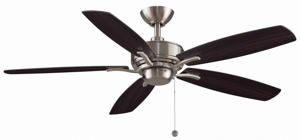 Fanimation Aire Deluxe - 52 inch - Matte Greige with Weathered Wood Blades