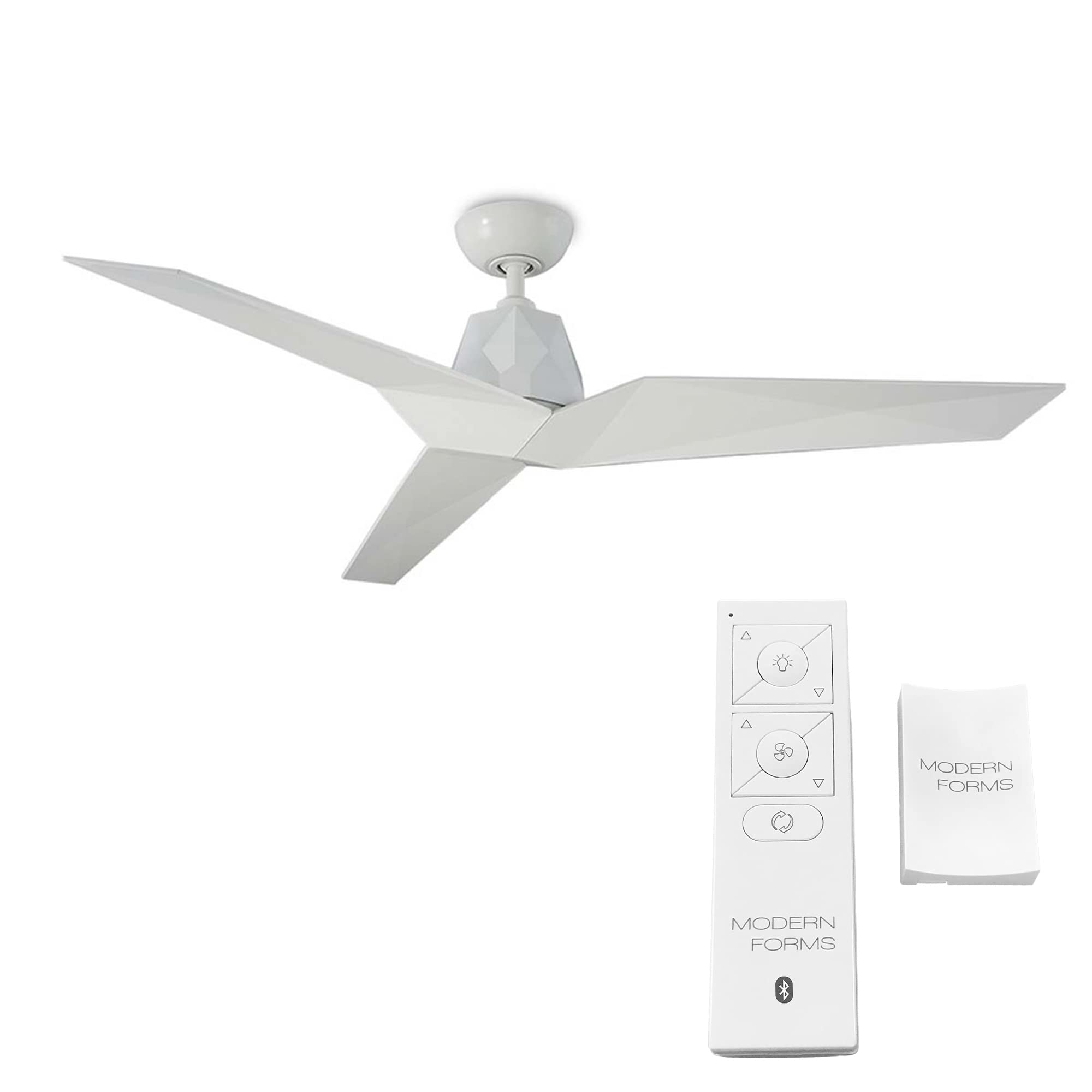 Vortex Smart Indoor and Outdoor 3-Blade Ceiling Fan 60in Gloss Black with Remote Control works with Alexa, Google Assistant, Samsung Things, and iOS or Android App