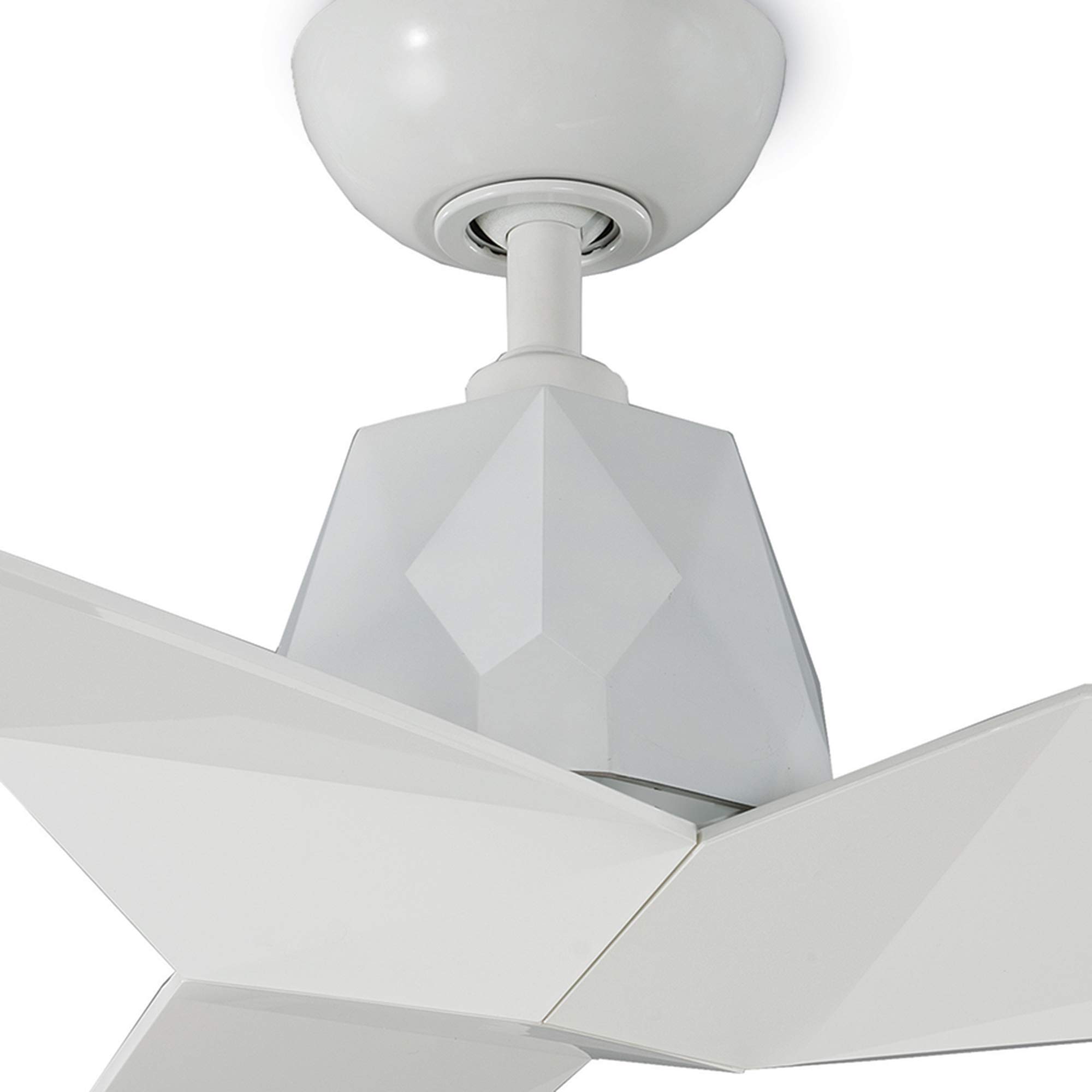 Vortex Smart Indoor and Outdoor 3-Blade Ceiling Fan 60in Gloss Black with Remote Control works with Alexa, Google Assistant, Samsung Things, and iOS or Android App