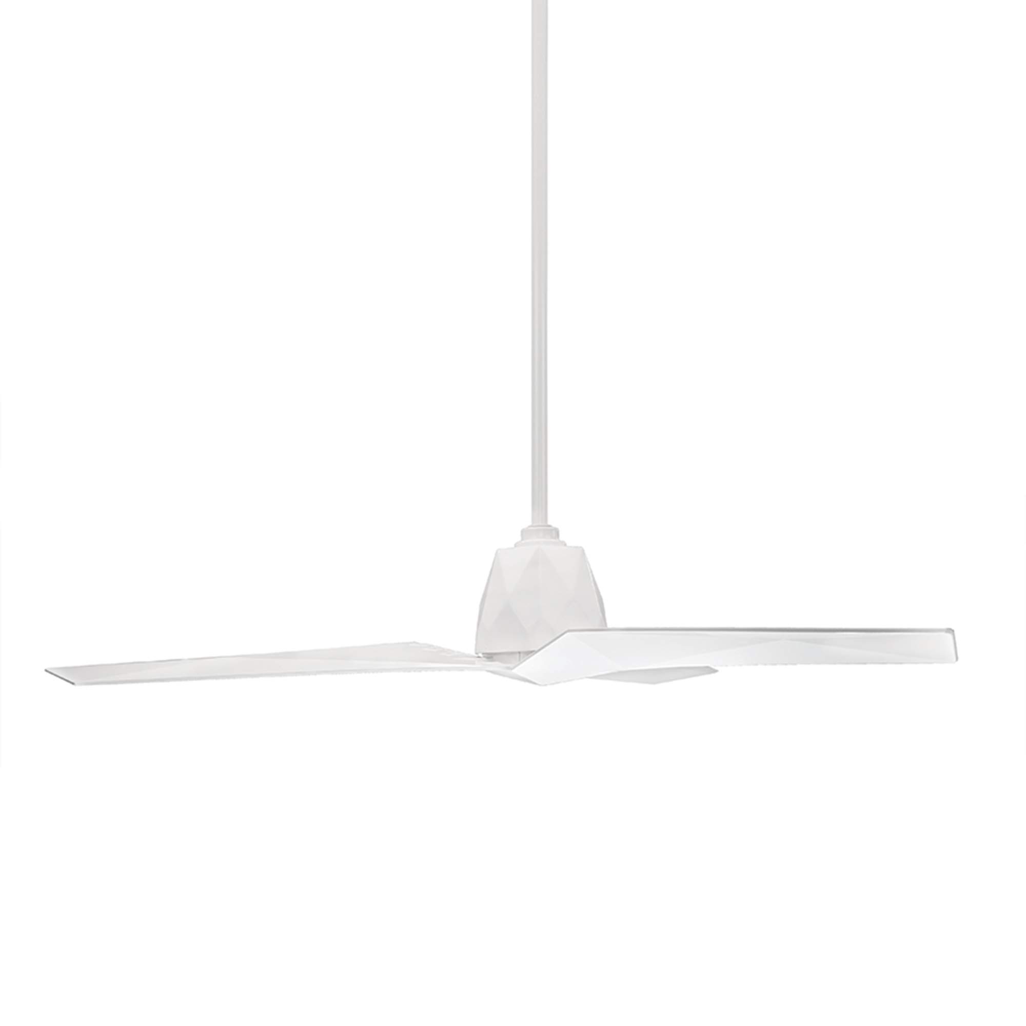 Vortex Smart Indoor and Outdoor 3-Blade Ceiling Fan 60in Gloss Black with Remote Control works with Alexa, Google Assistant, Samsung Things, and iOS or Android App